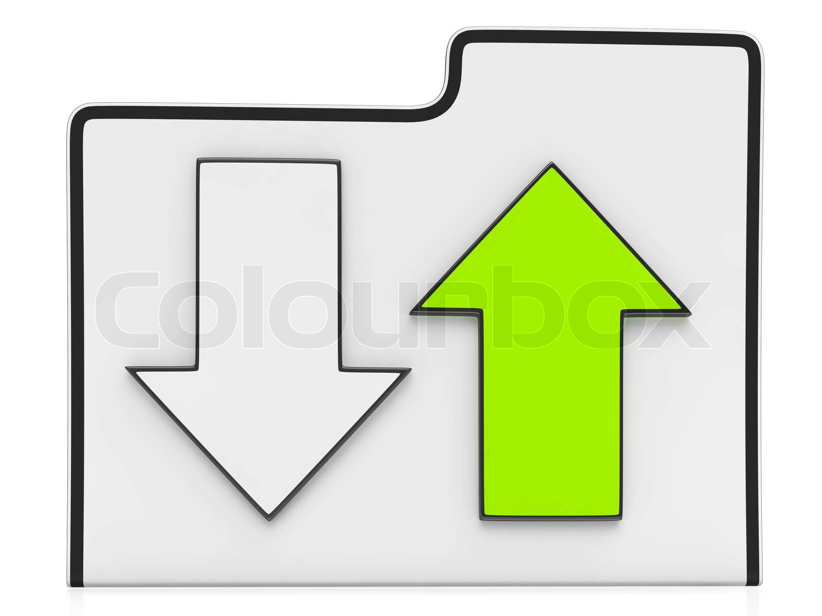 Download And Upload Data Icon | Stock image | Colourbox