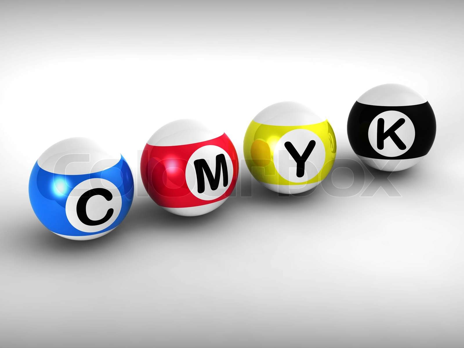 Cmyk Shows Printing And Printer Ink | Stock image | Colourbox