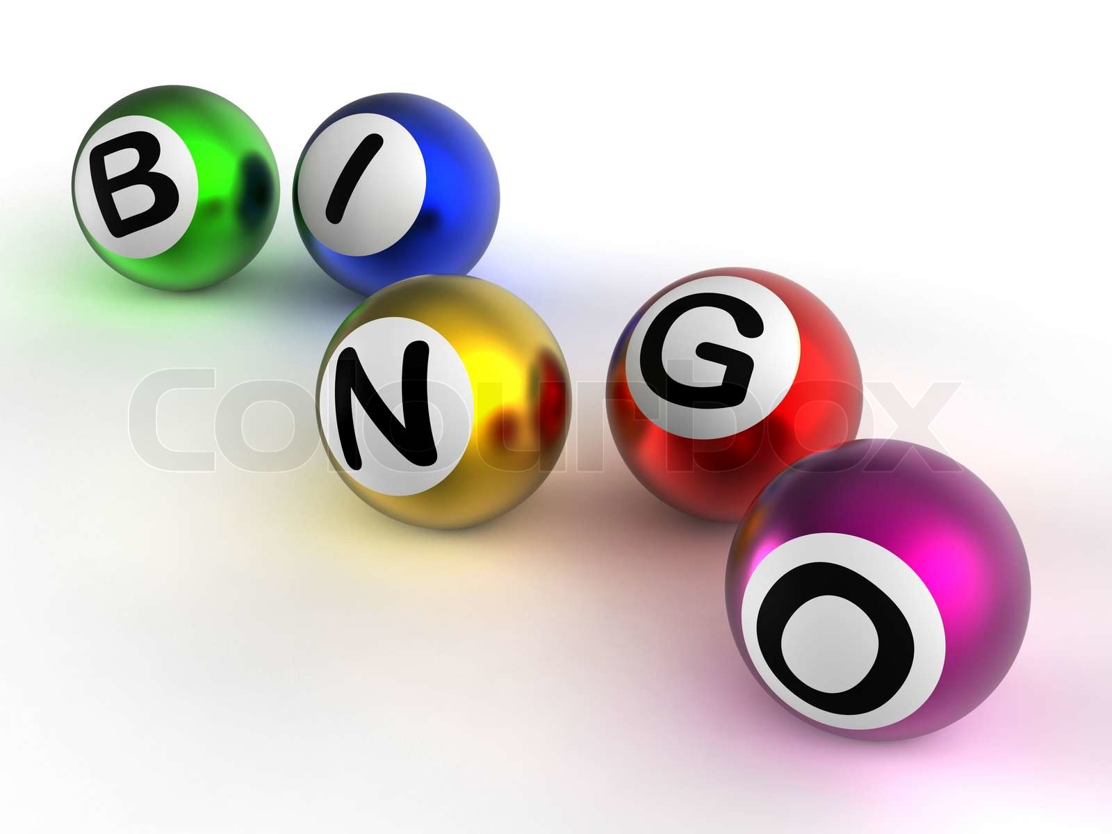Bingo Balls Showing Luck At Lottery | Stock image | Colourbox