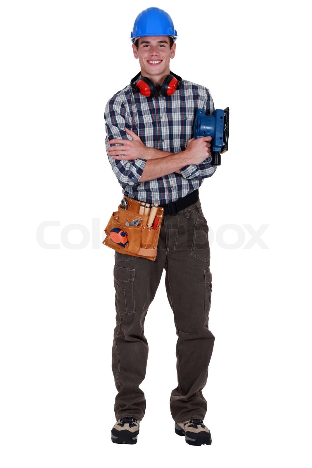 junge Handwerker posiert | Stock Bild | Colourbox