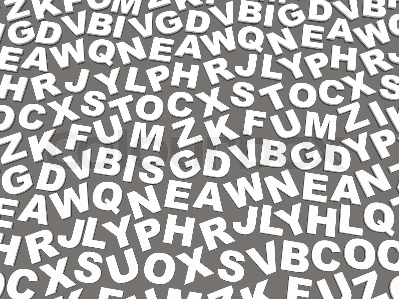 bogstaver i det engelske alfabet | Stock foto | Colourbox