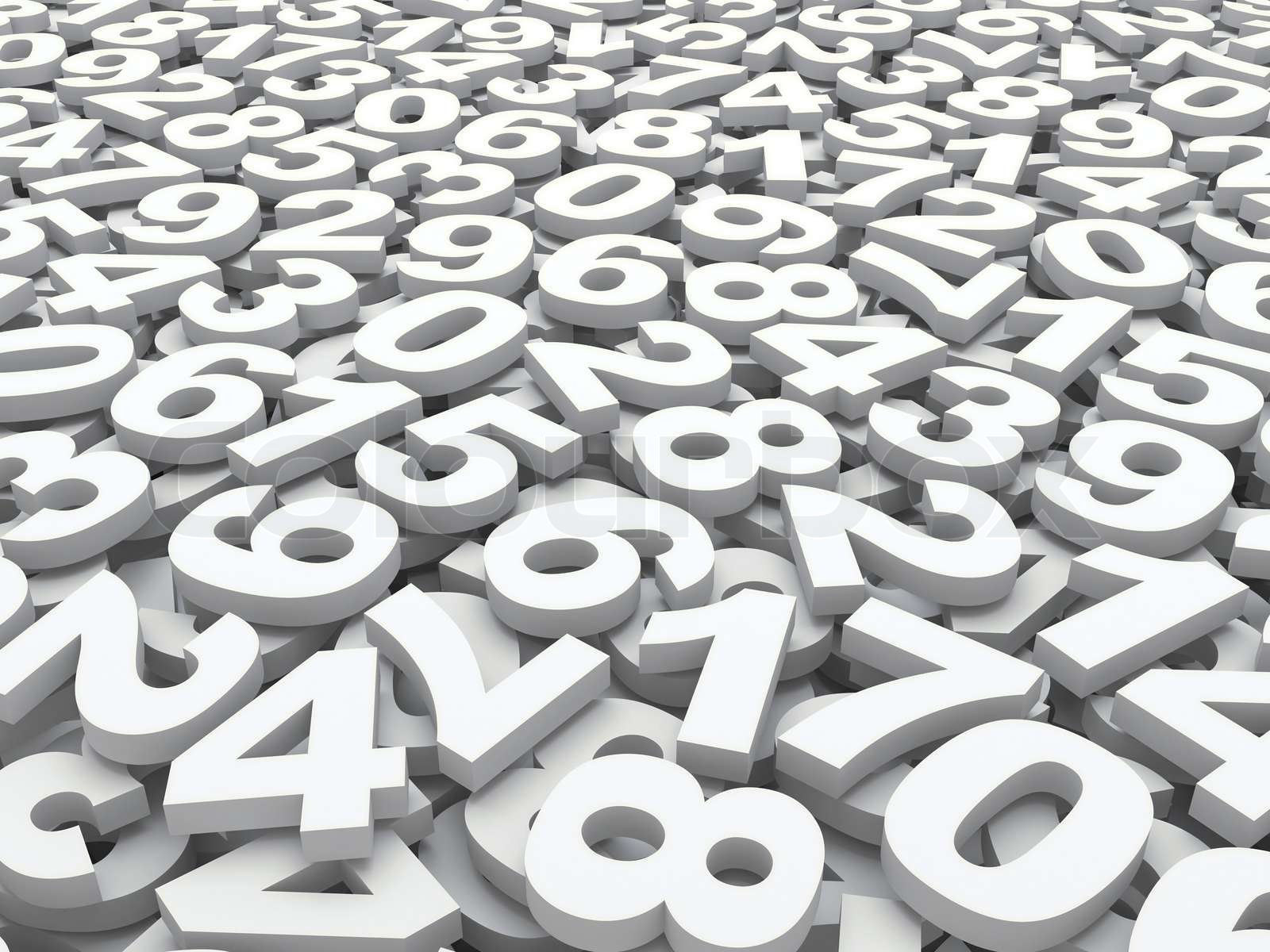 Background of numbers | Stock image | Colourbox