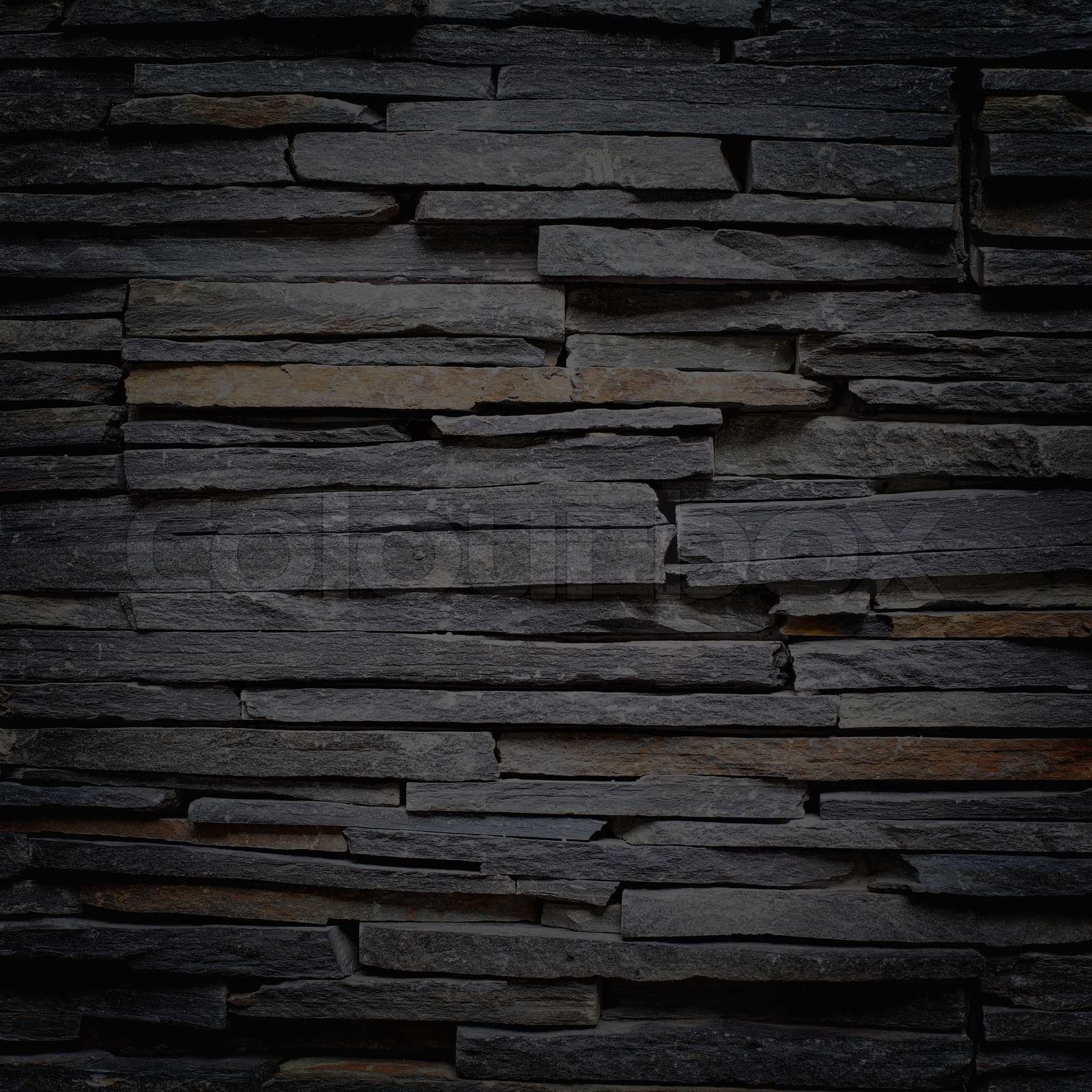 Slate Stone Wall | Stock image | Colourbox