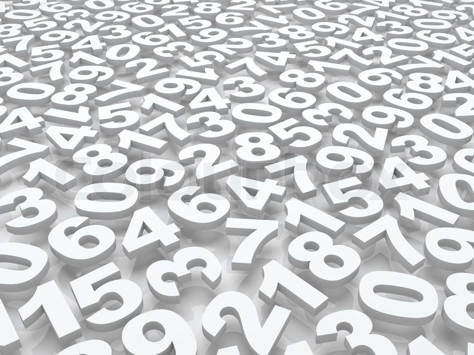 Background of numbers | Stock image | Colourbox