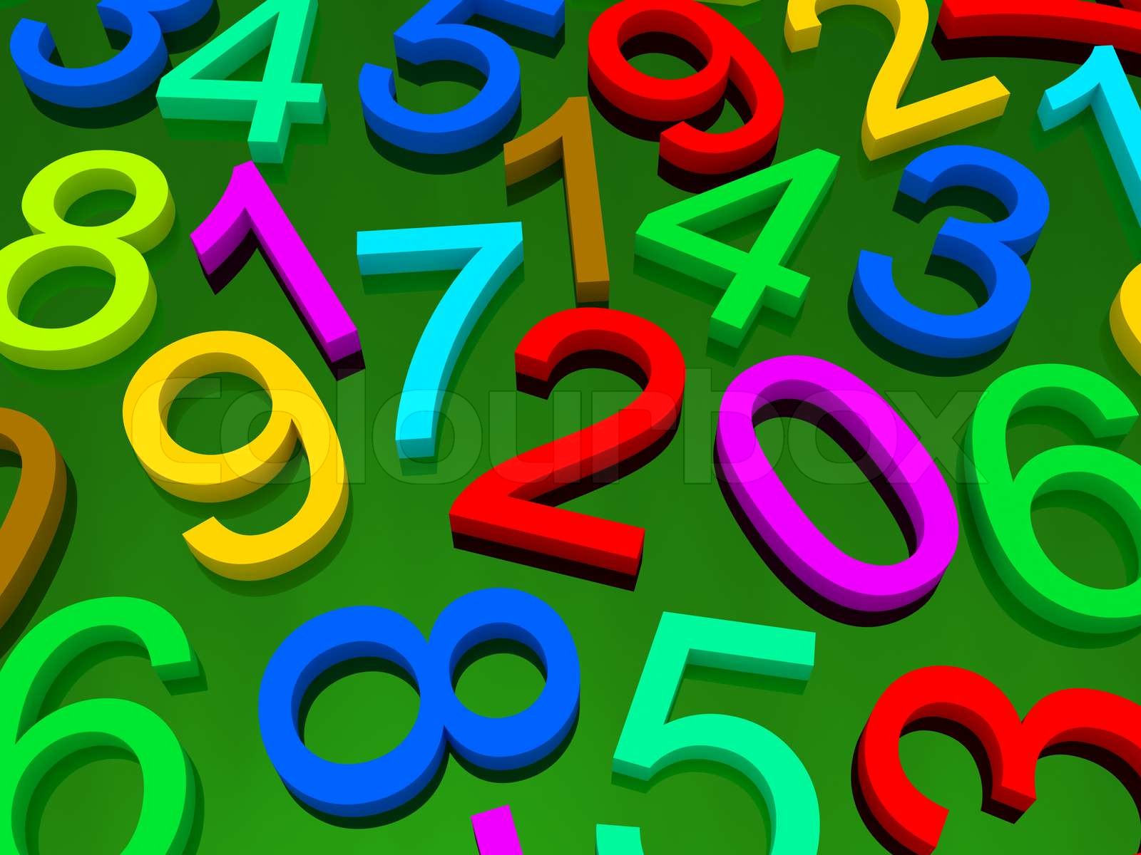 Background of numbers | Stock image | Colourbox