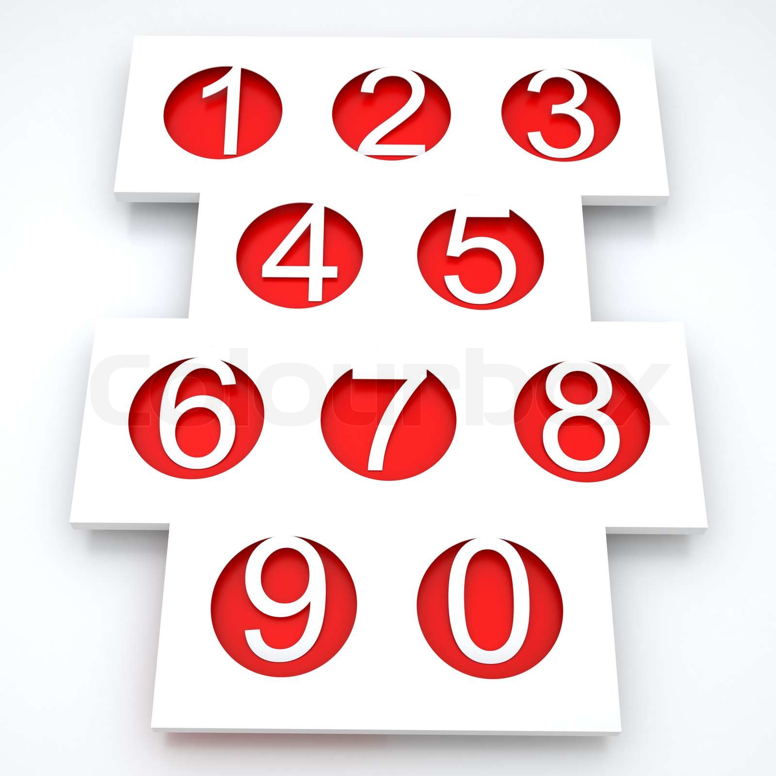 Von null bis neun | Stock Bild | Colourbox