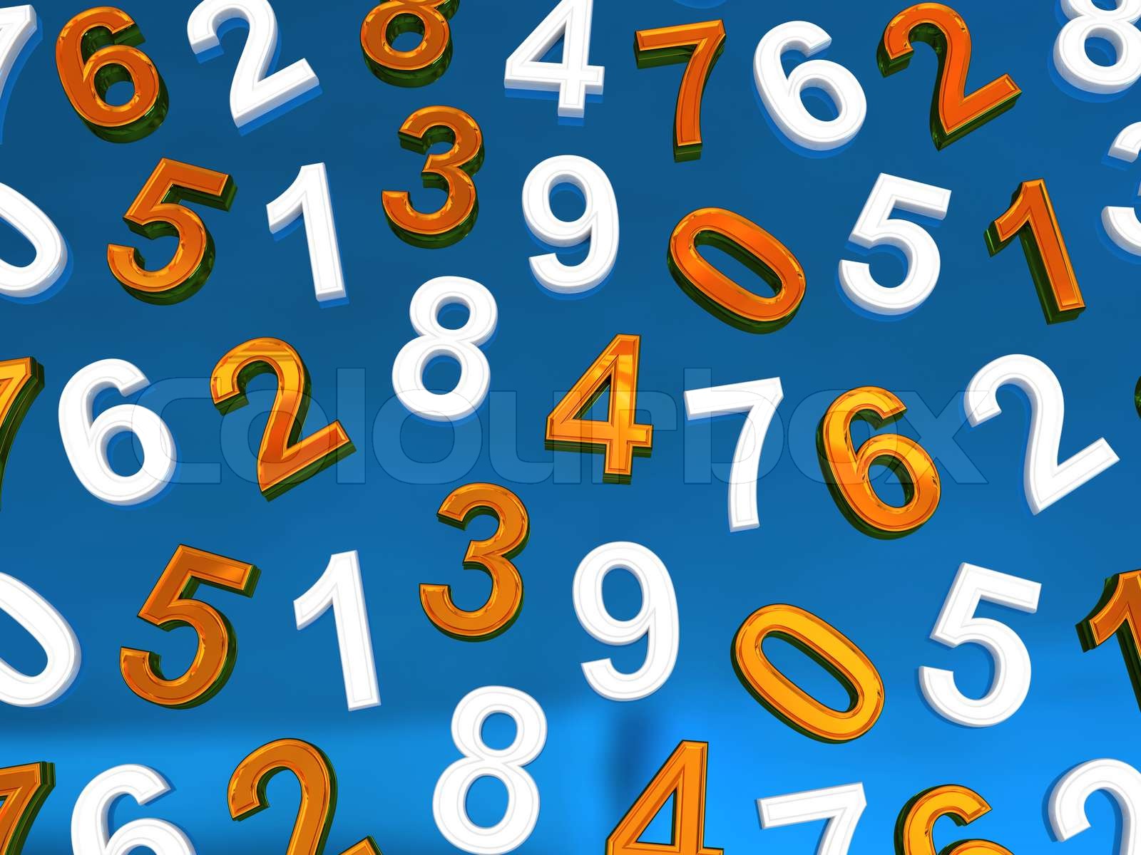 Background of numbers | Stock image | Colourbox