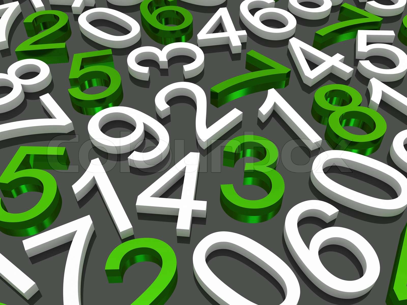Background of numbers | Stock image | Colourbox
