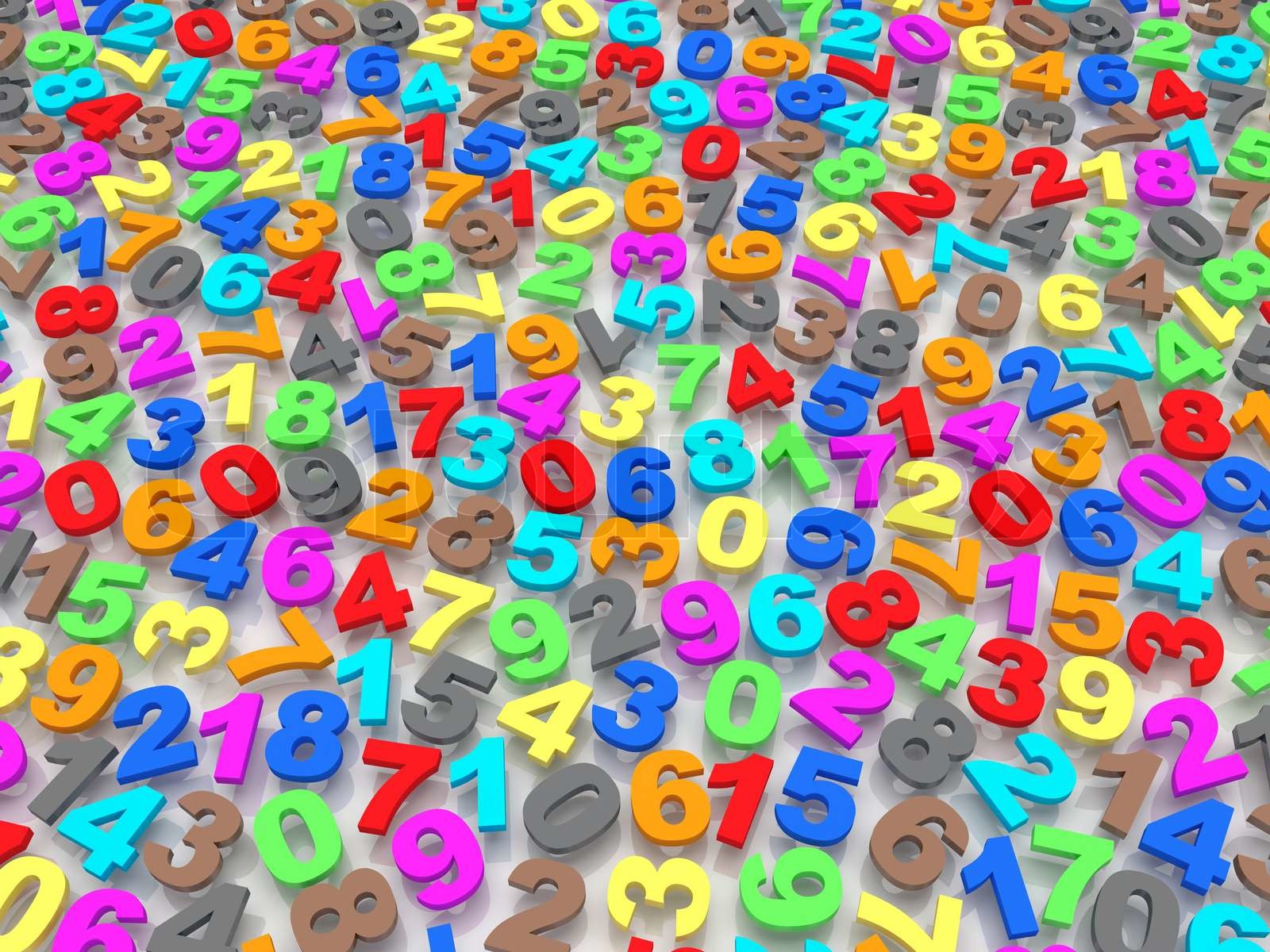 Background of numbers | Stock image | Colourbox