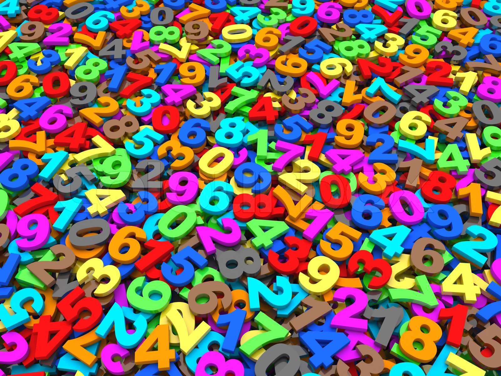 Background of numbers | Stock image | Colourbox