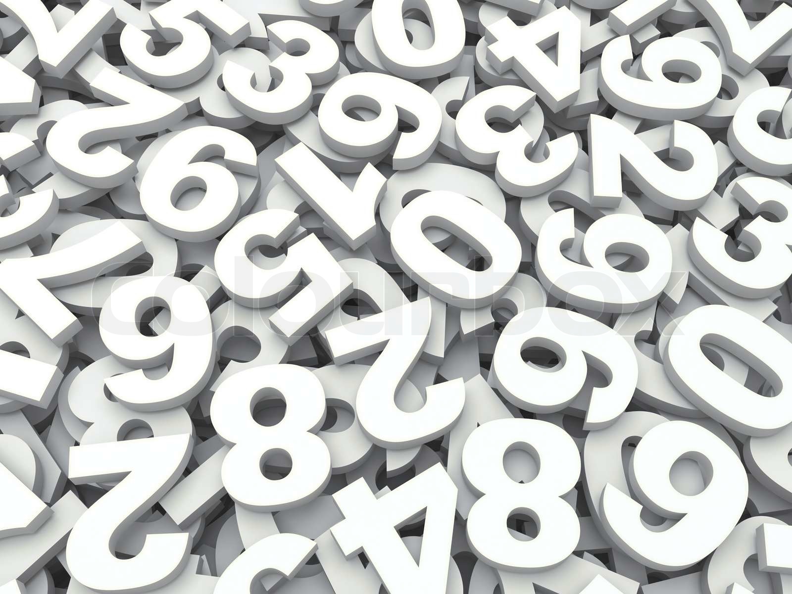 Background of numbers | Stock image | Colourbox