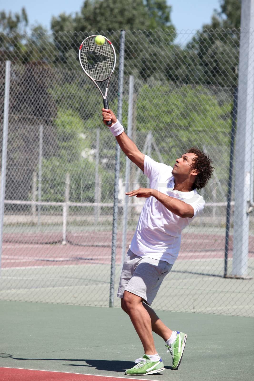 tennis player in action | Stock image | Colourbox