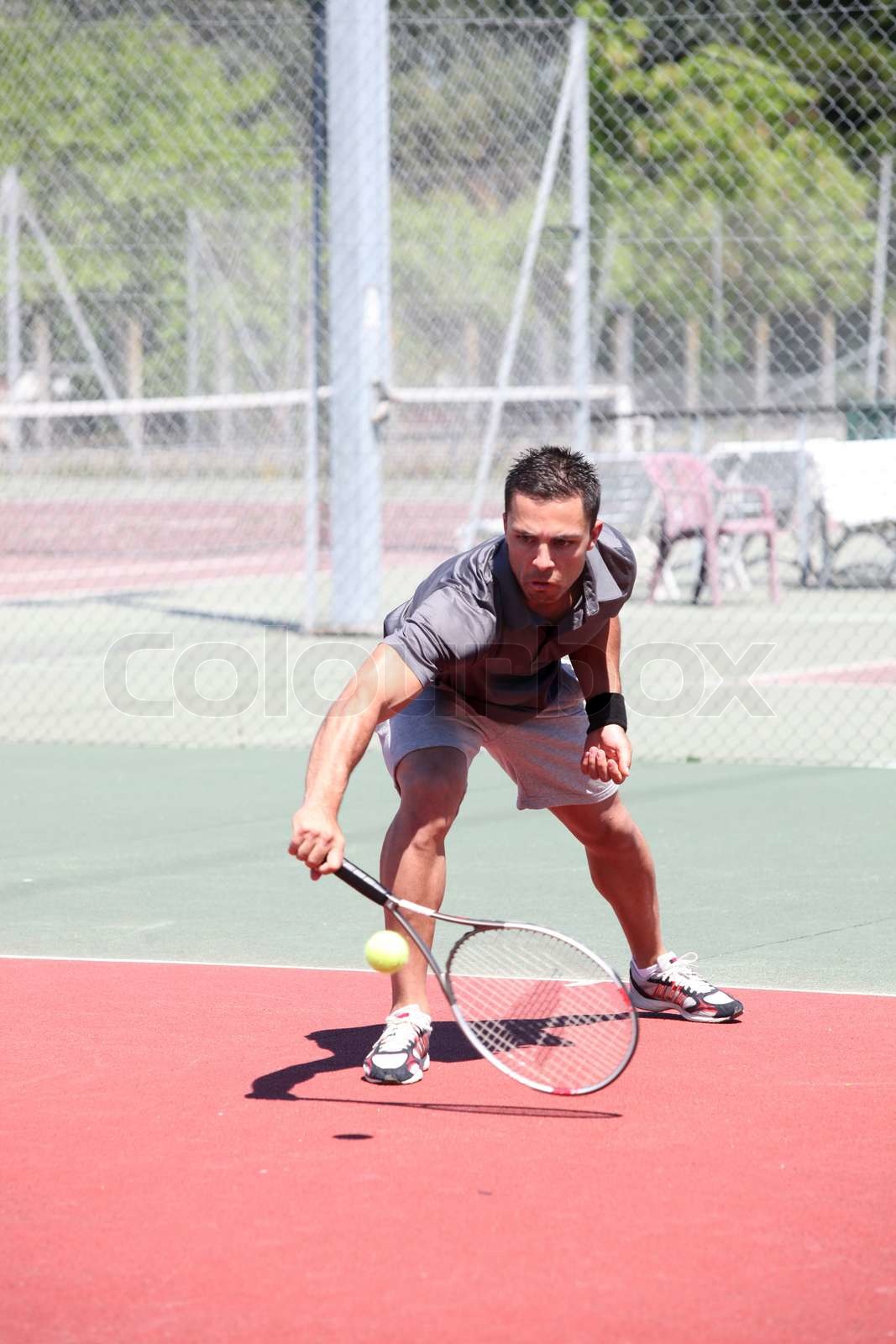 Man playing tennis | Stock image | Colourbox