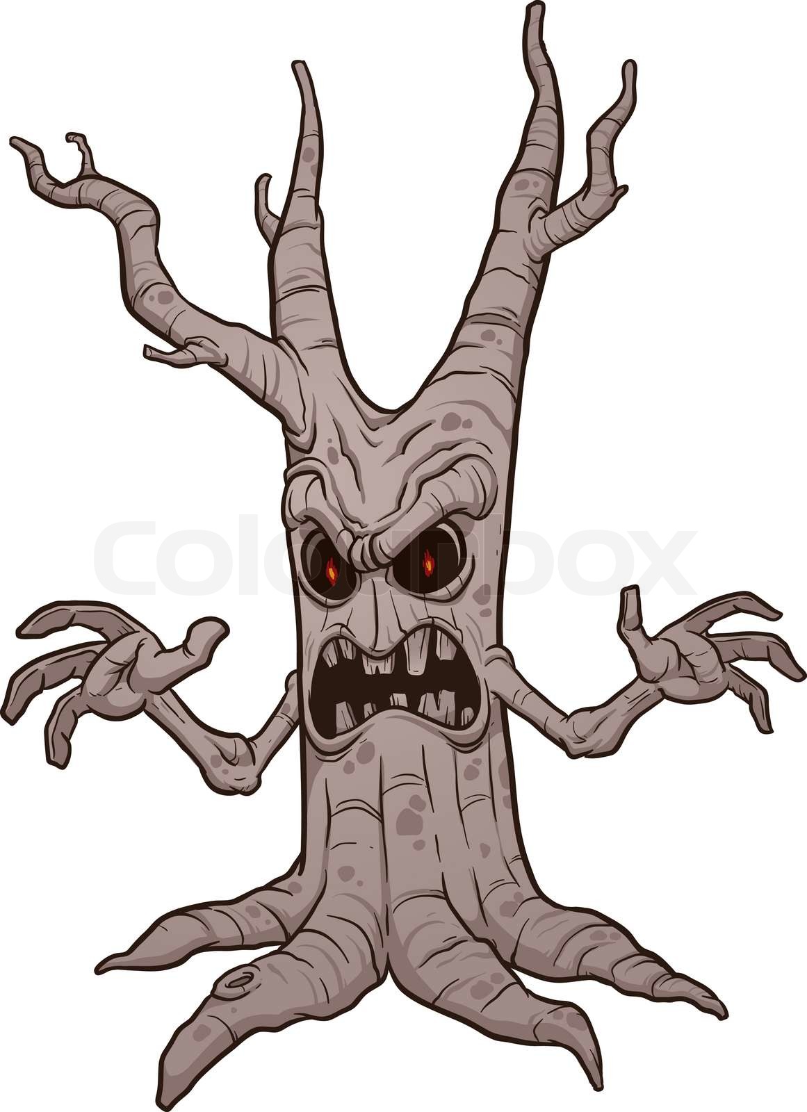 Evil tree | Stock vector | Colourbox