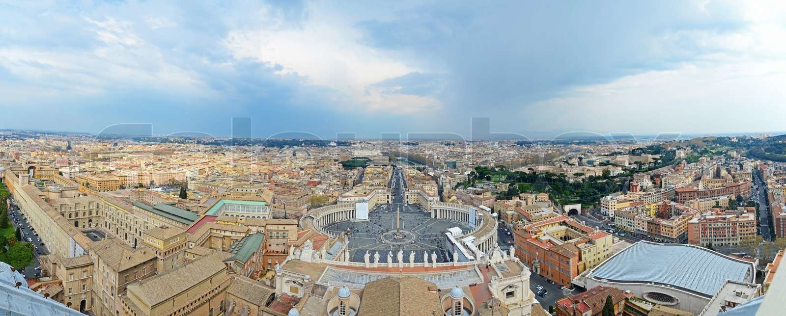 Vatican Rome bird eye panorama view | Stock image | Colourbox