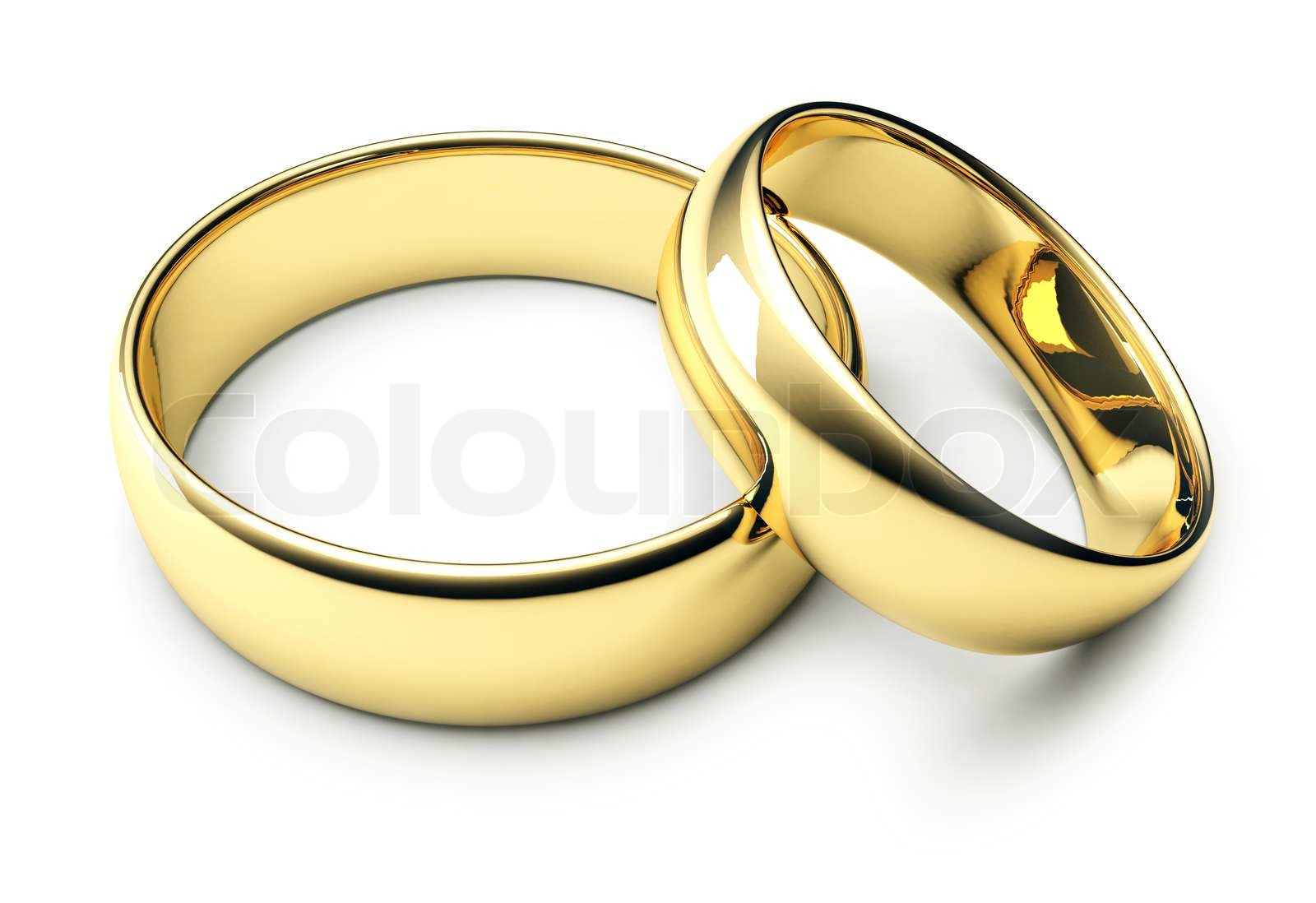 Gold rings | Stock image | Colourbox