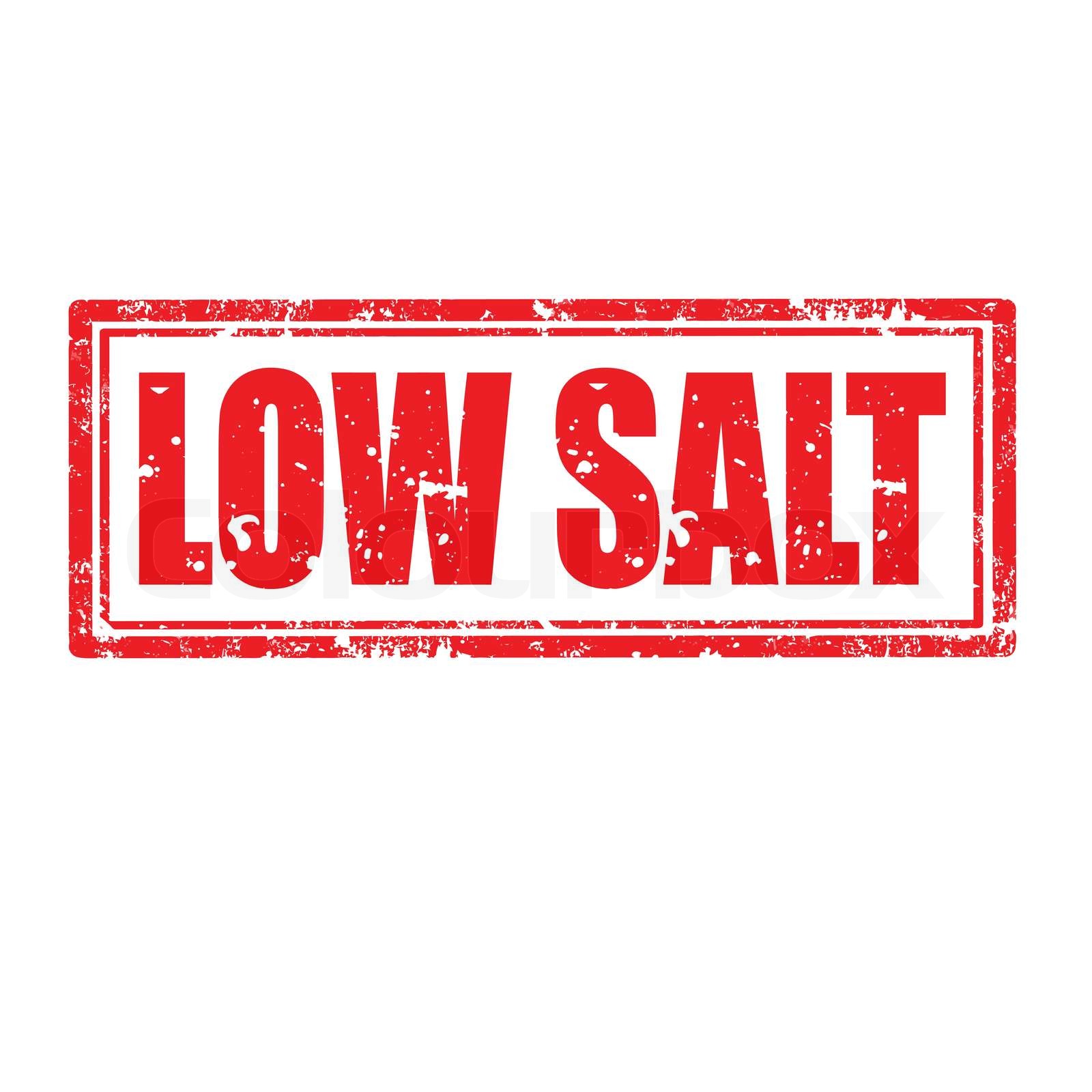 Low Salt-stamp | Stock vector | Colourbox