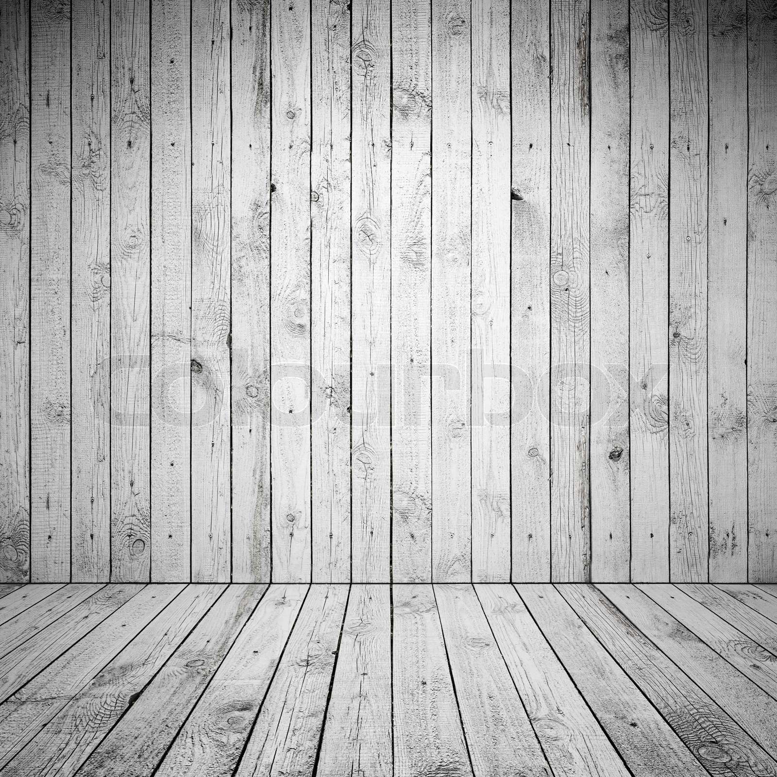 Abstract tomt værelse interiør med hvide træ væg og gulv | Stock foto ...