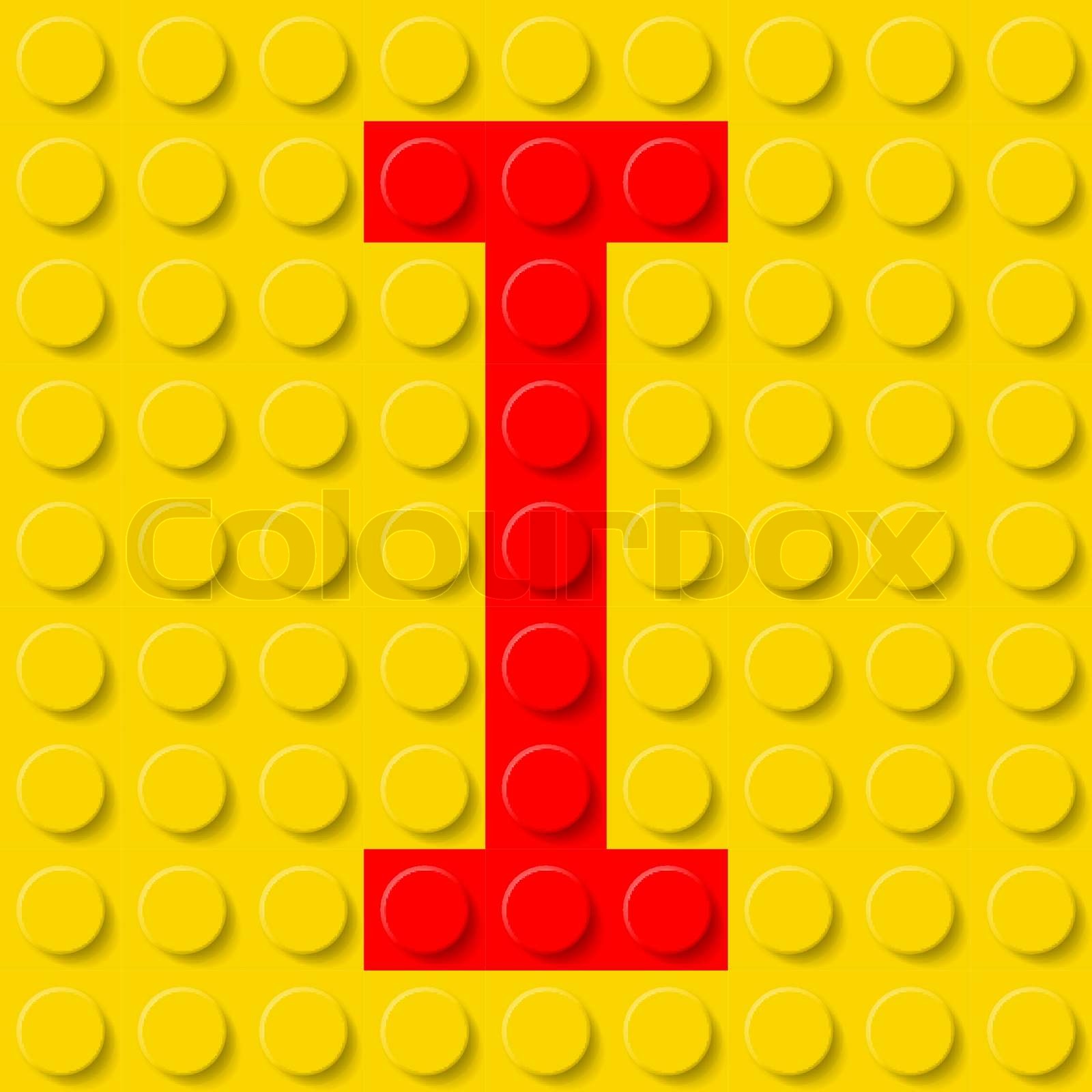 Letter I in construction kit | Stock vector | Colourbox