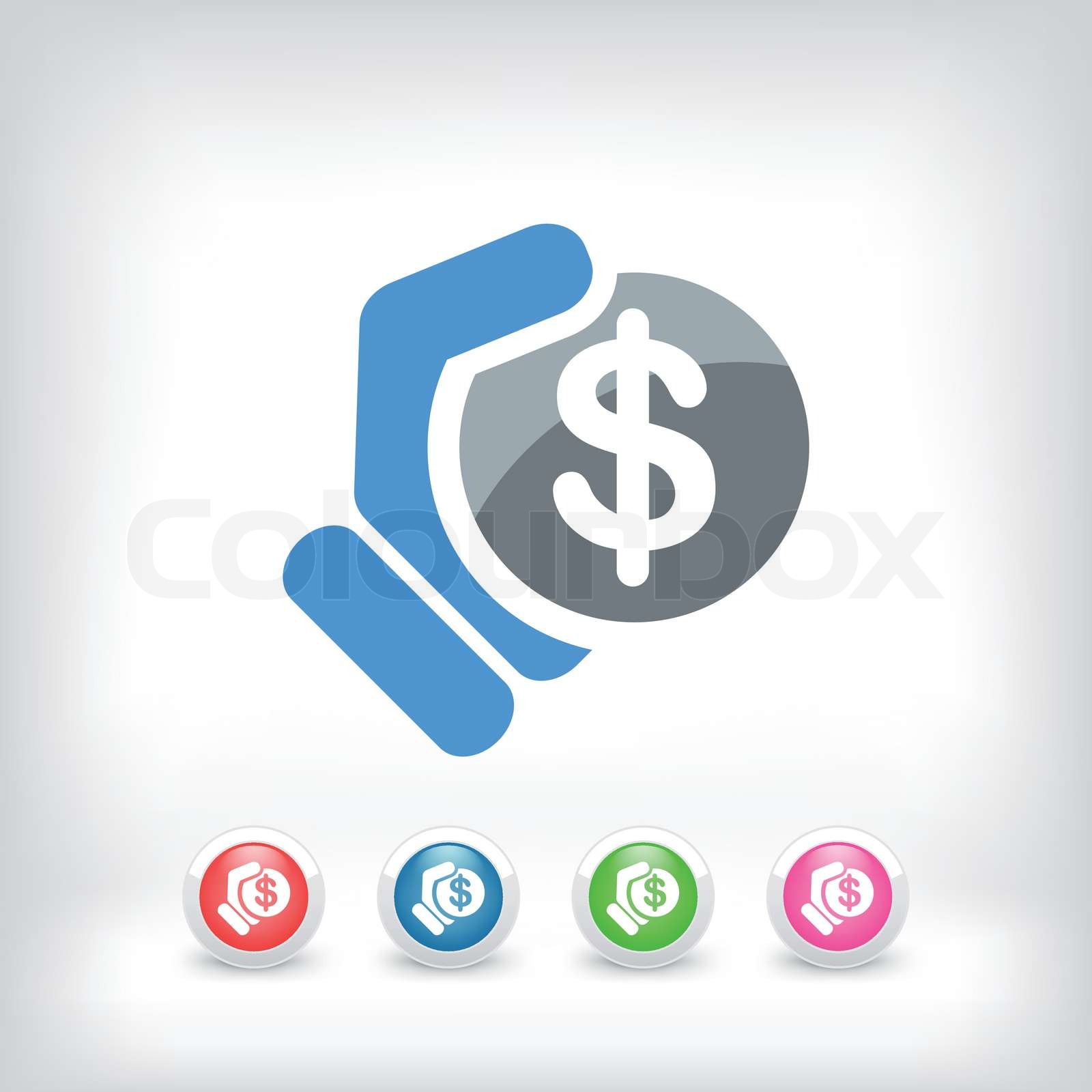 Geld icon | Stock-Vektor | Colourbox