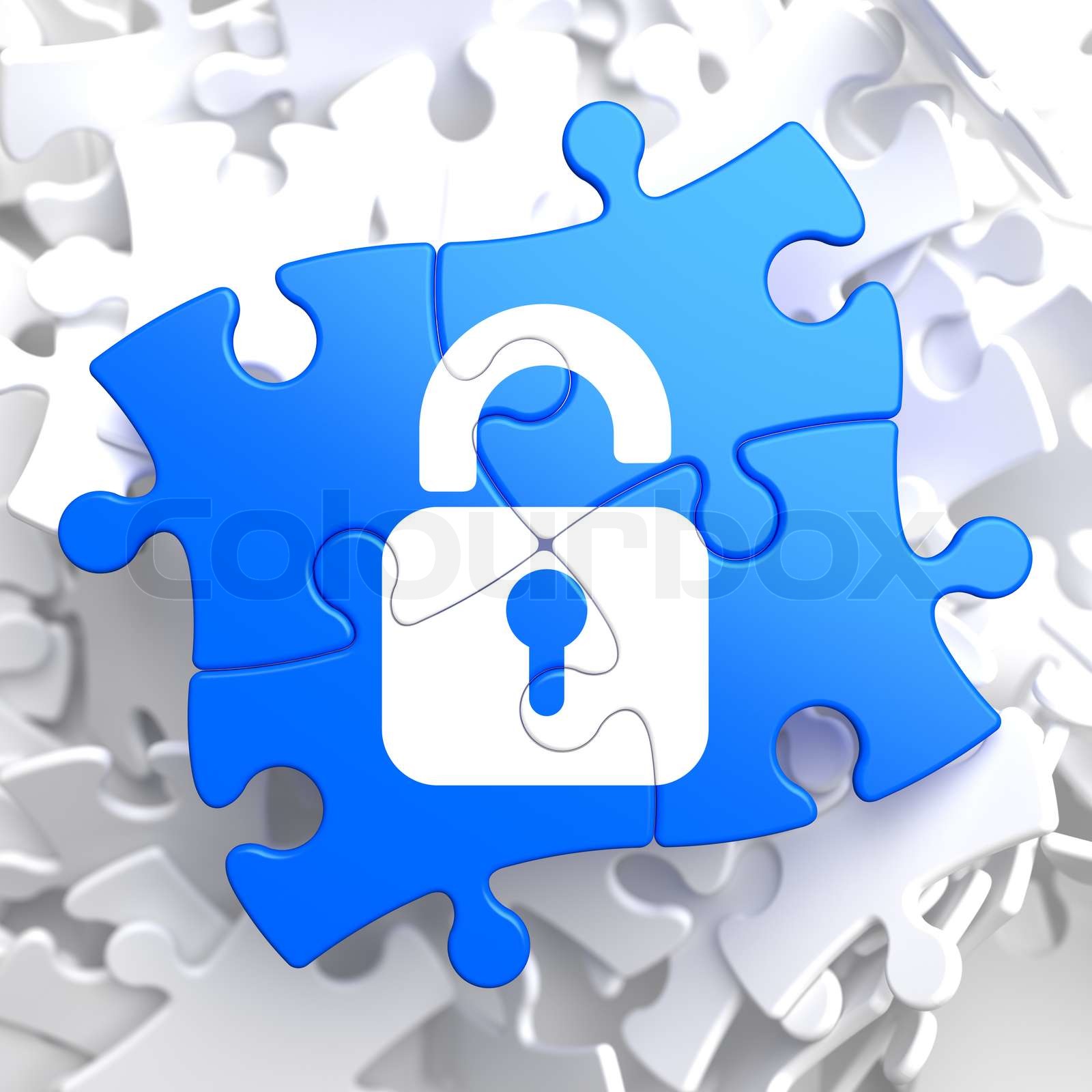 Puzzle Pieces: Security Concept | Stock image | Colourbox