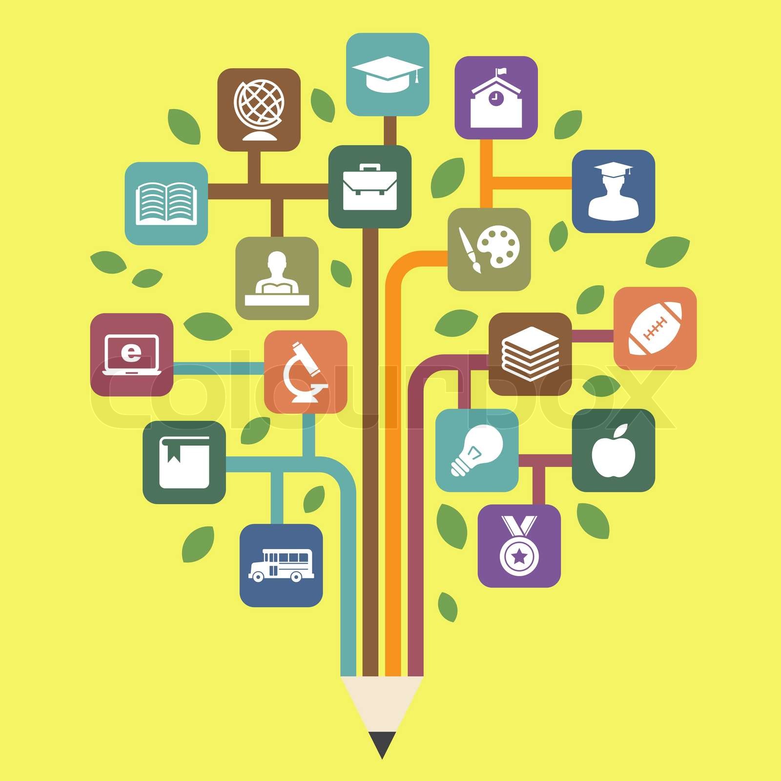 Bildung Icons | Stock-Vektor | Colourbox