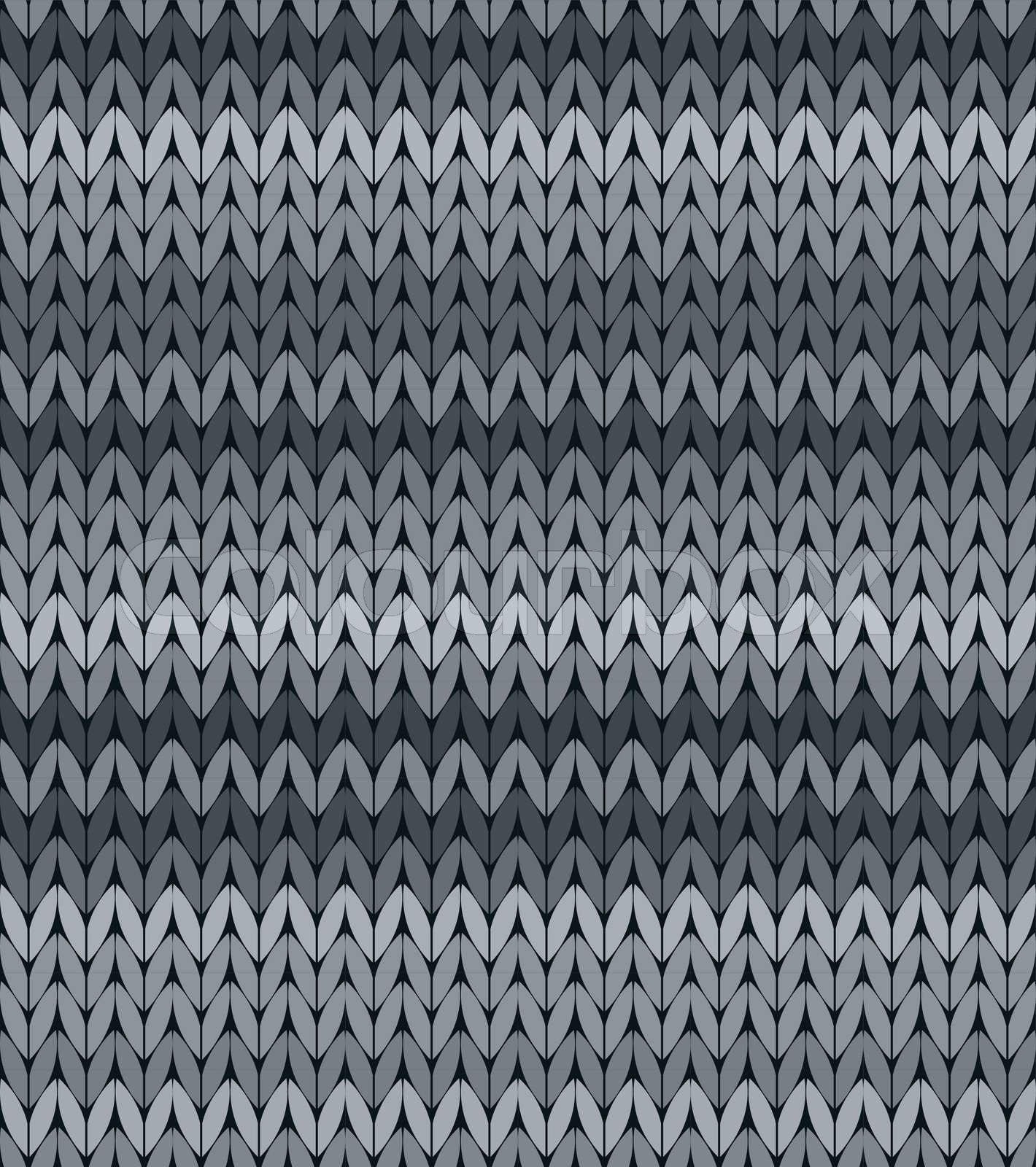 Knit pattern | Stock vector | Colourbox