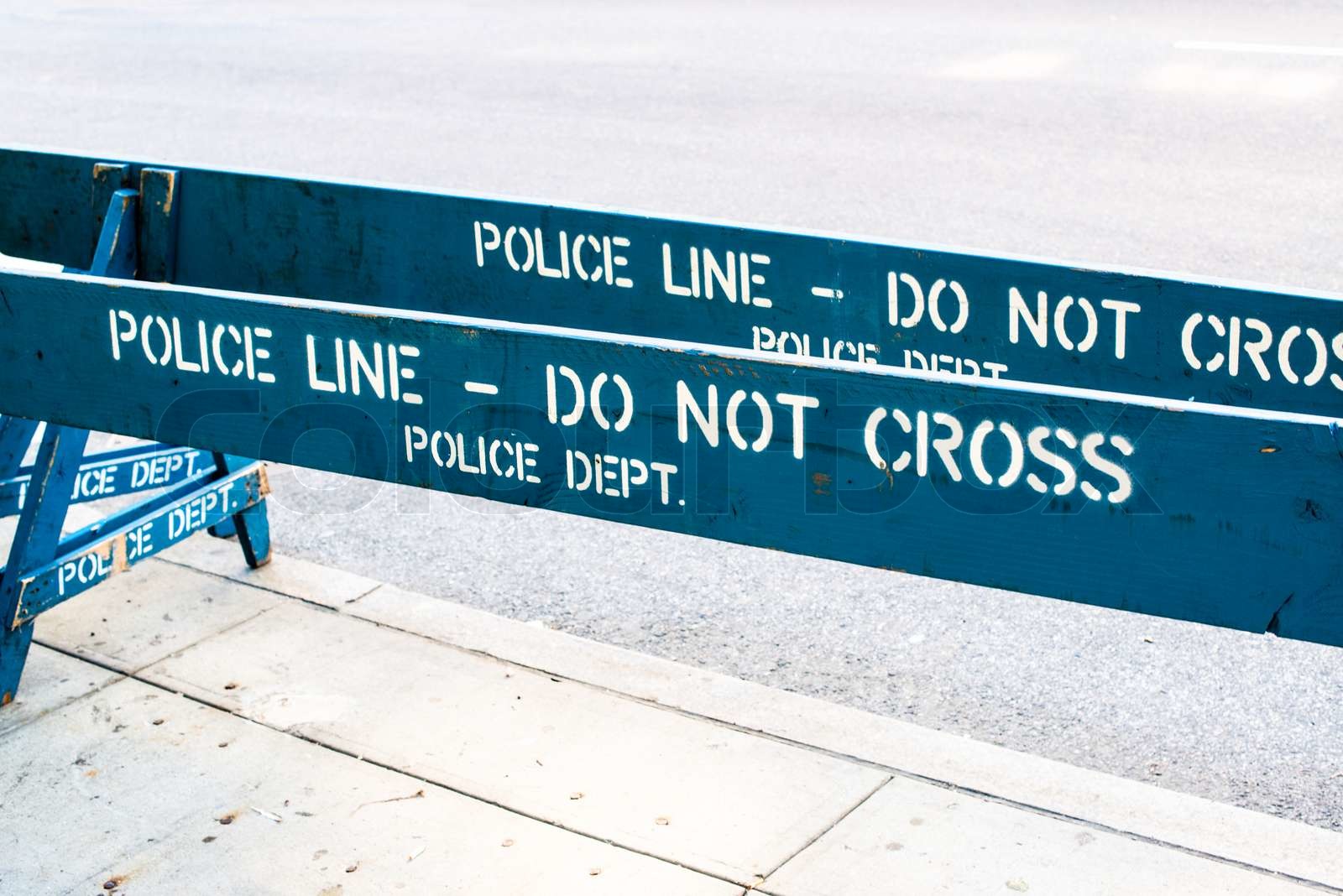 POLICE LINE - DO NOT CROSS | Stock image | Colourbox