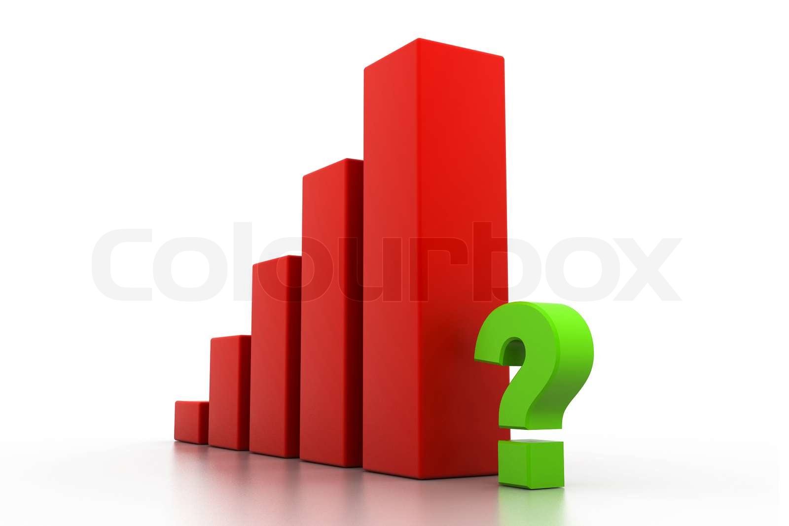 graph with question mark | Stock image | Colourbox