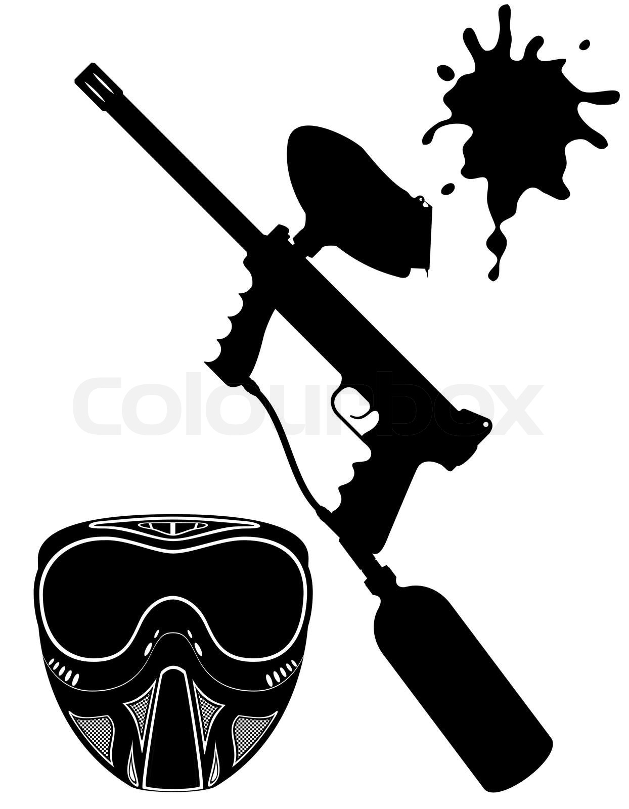 Paintball Gun Vector