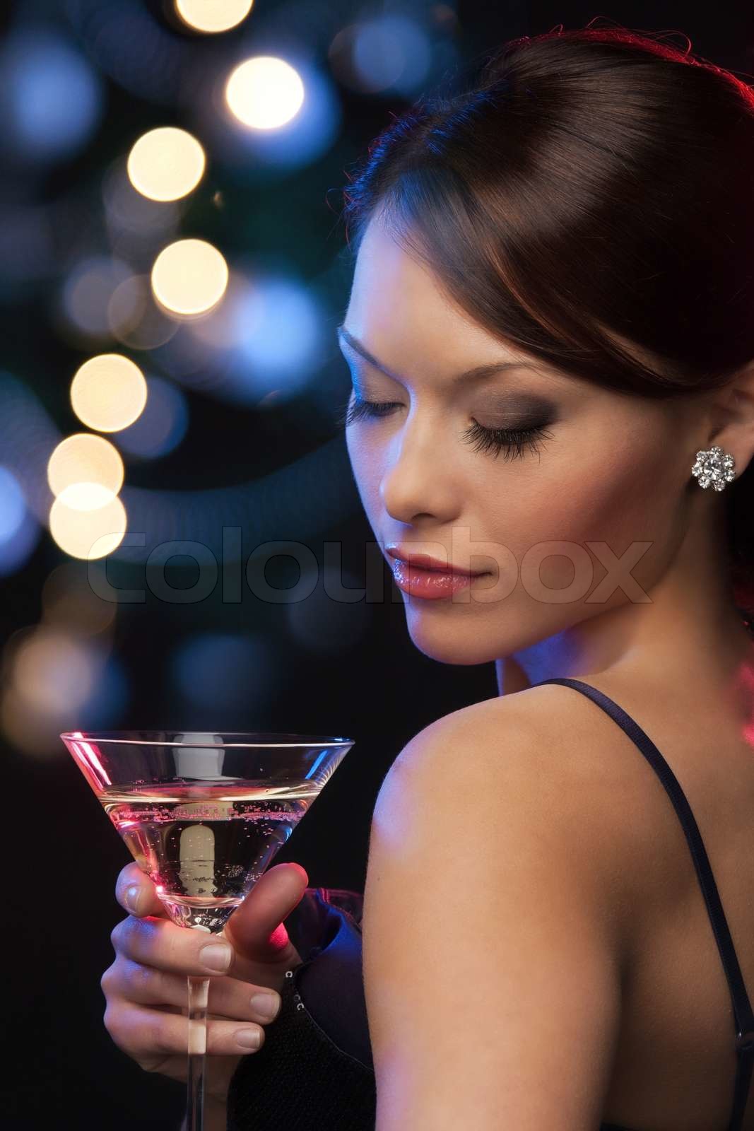woman with cocktail | Stock image | Colourbox