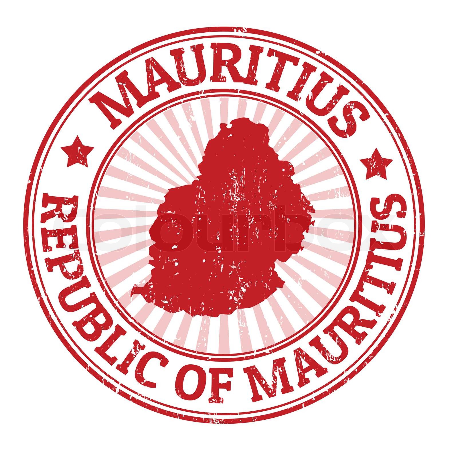 Mauritius stamp | Stock vector | Colourbox