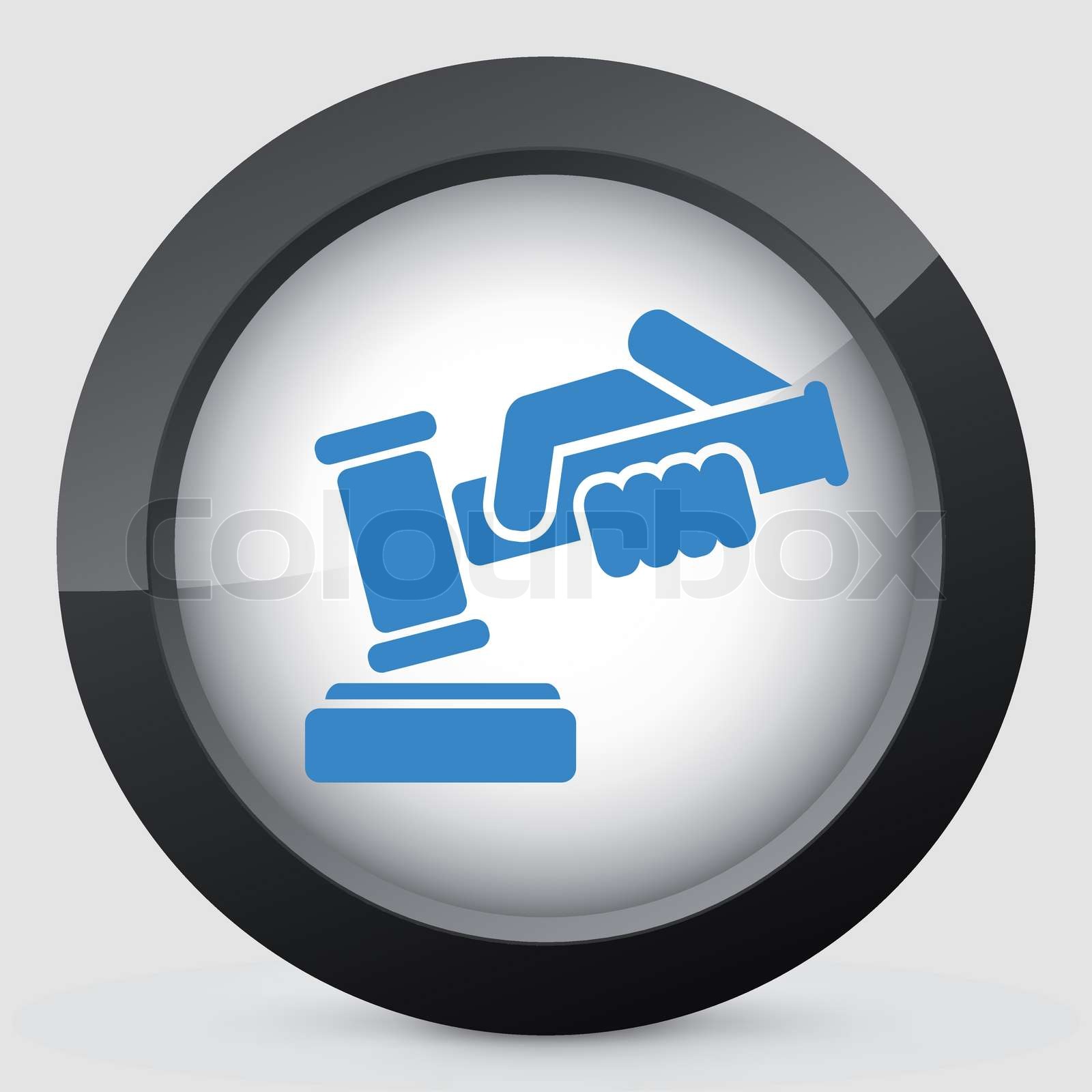 Hammer Richter icon | Stock-Vektor | Colourbox