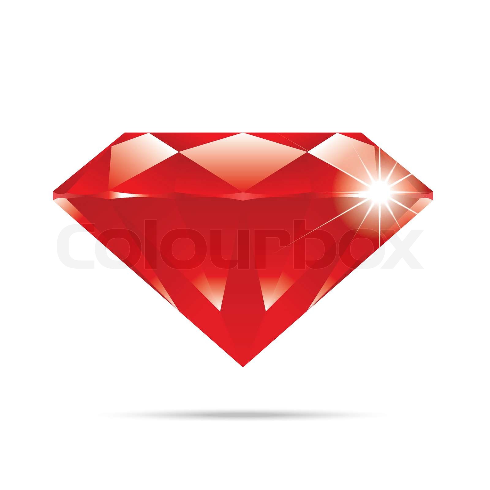 popular red diamond isolated realistic high quality elements vector ...