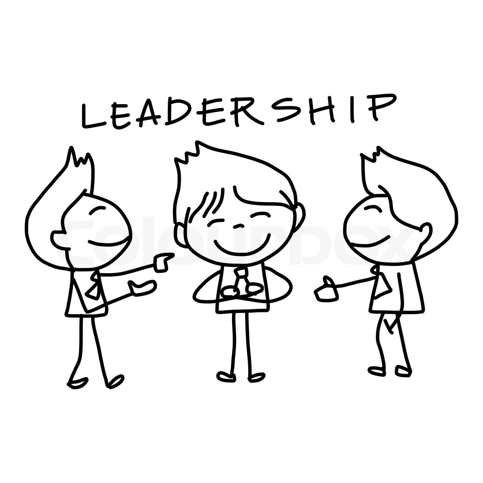 hand drawing cartoon character business person | Stock vector | Colourbox