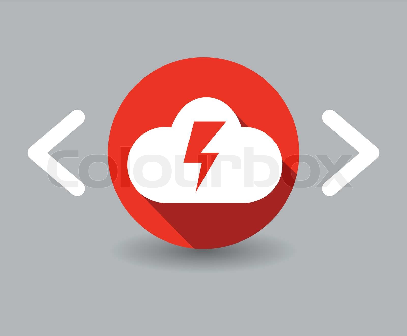 Sturm icon | Stock-Vektor | Colourbox