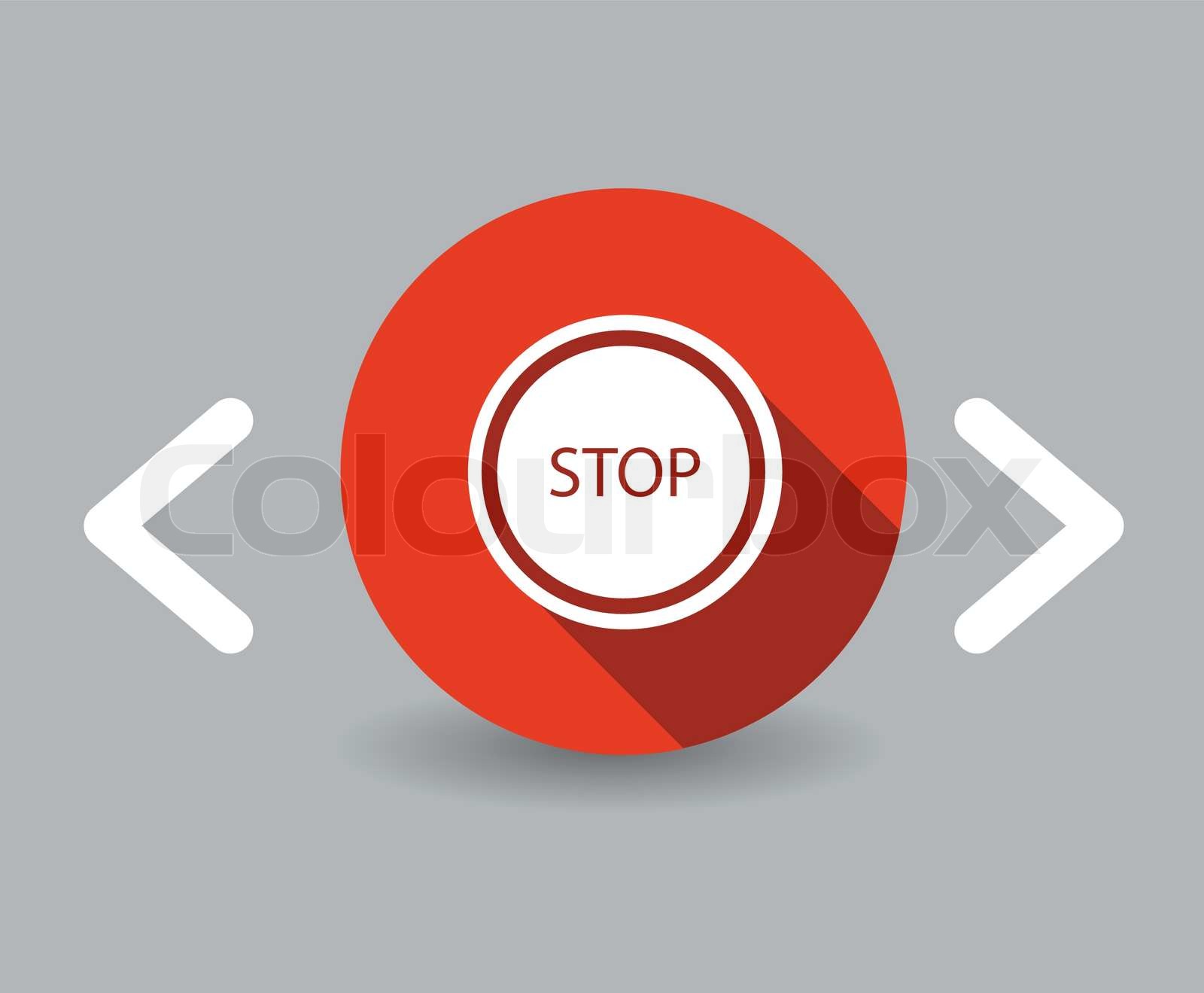 stop icon | Stock vector | Colourbox