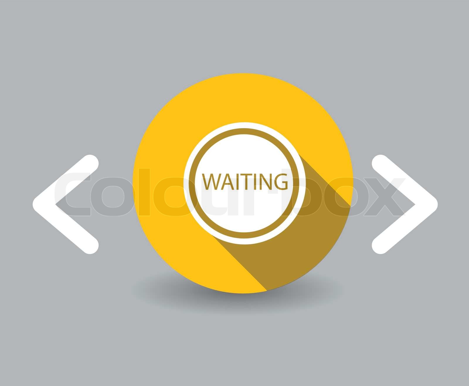 waiting icon | Stock vector | Colourbox