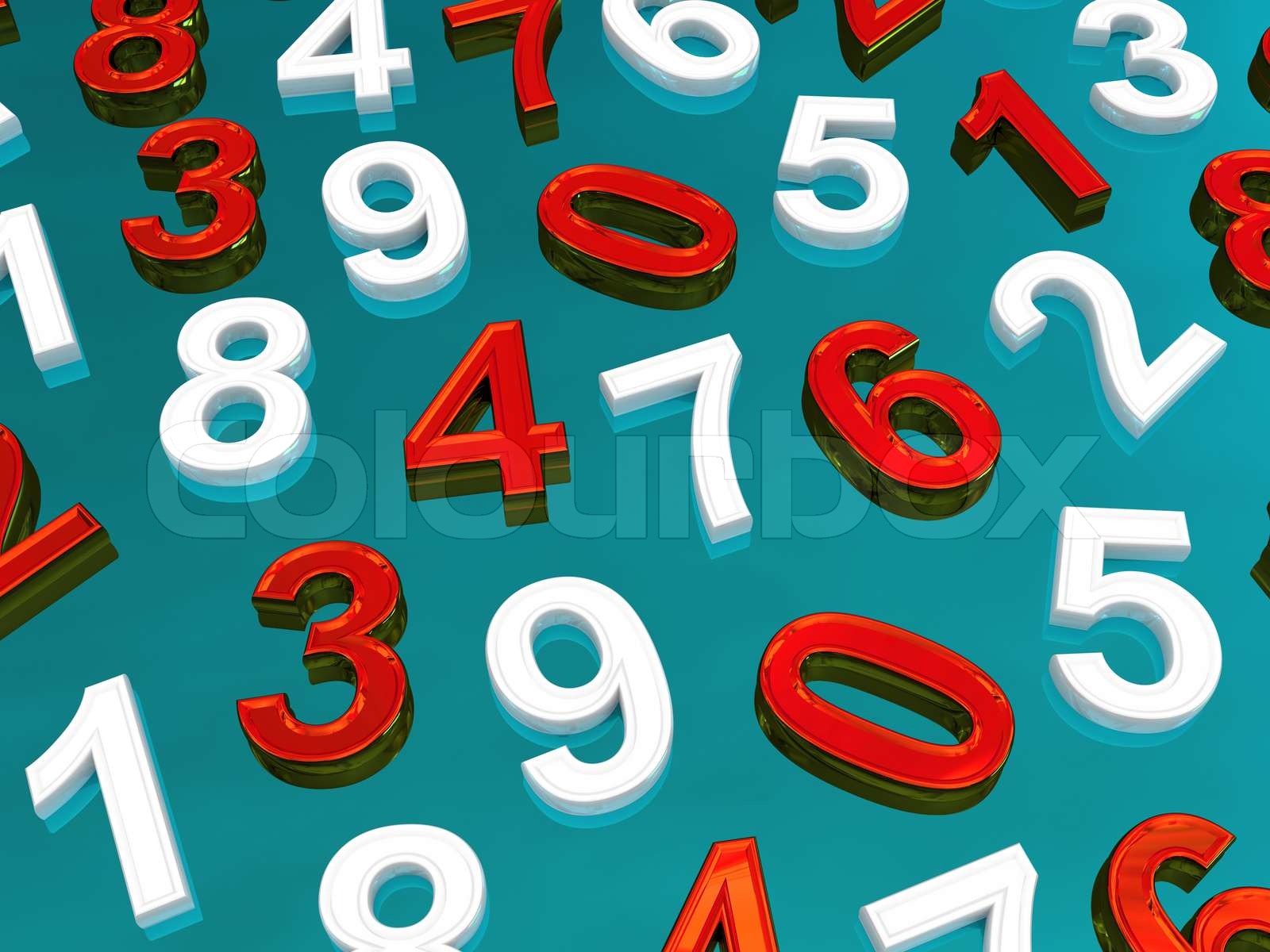 Background of numbers | Stock image | Colourbox