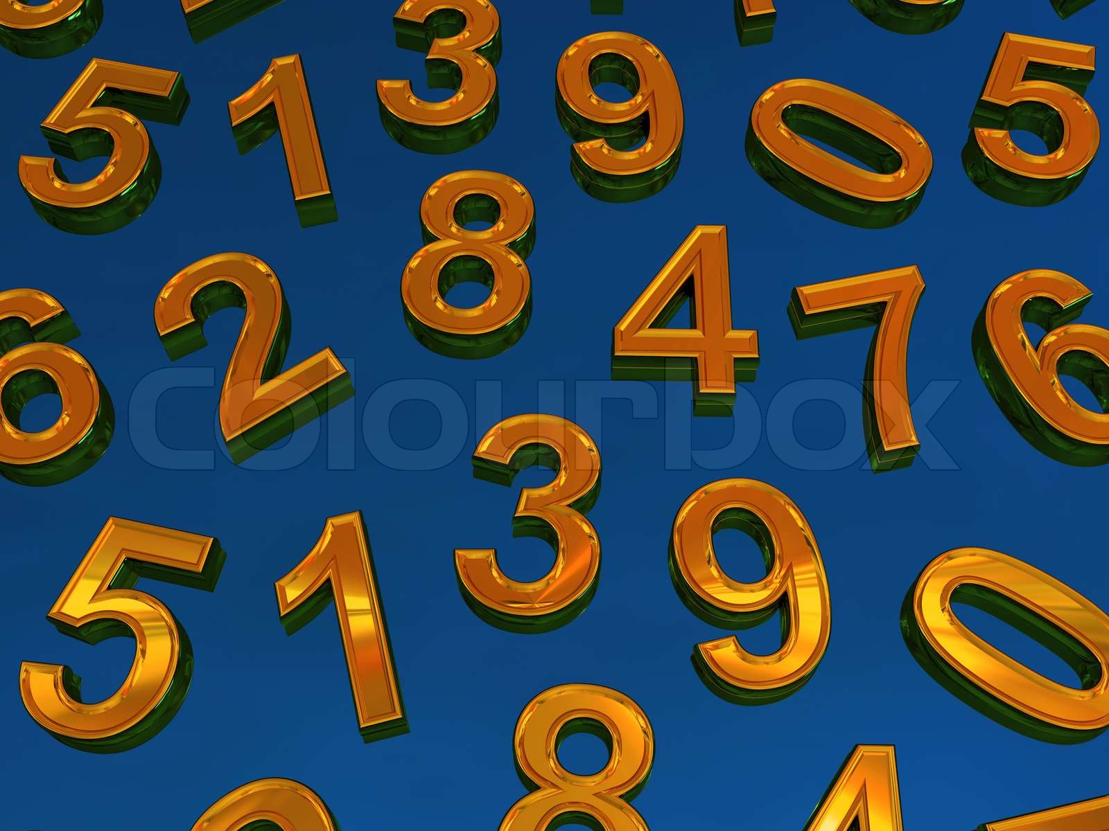 Background of numbers | Stock image | Colourbox