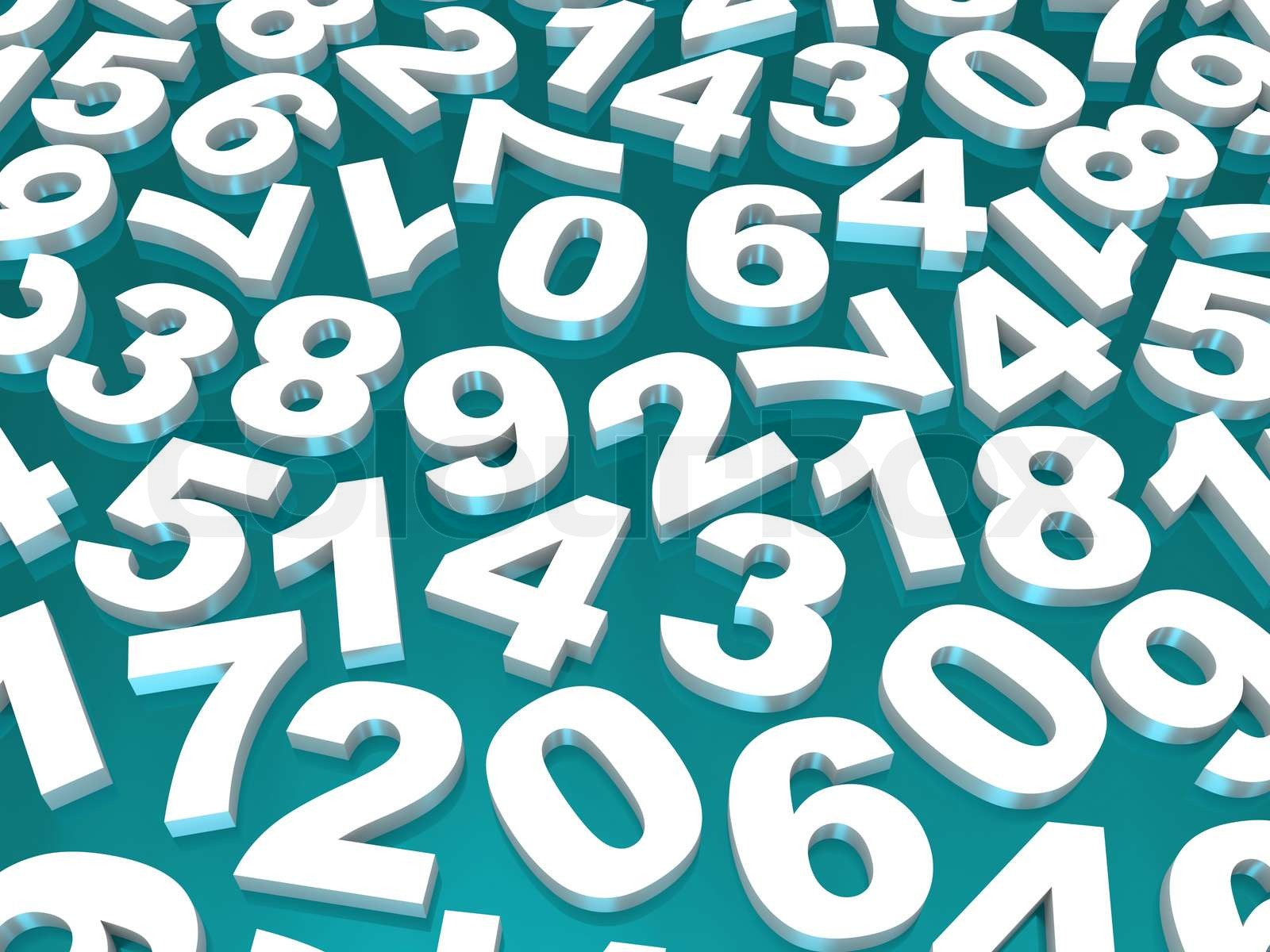 Background of numbers | Stock image | Colourbox