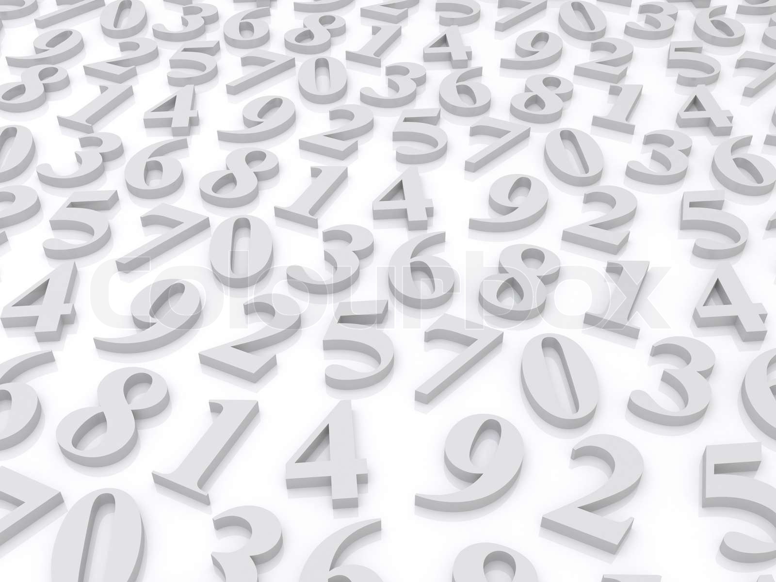 Background of numbers | Stock image | Colourbox