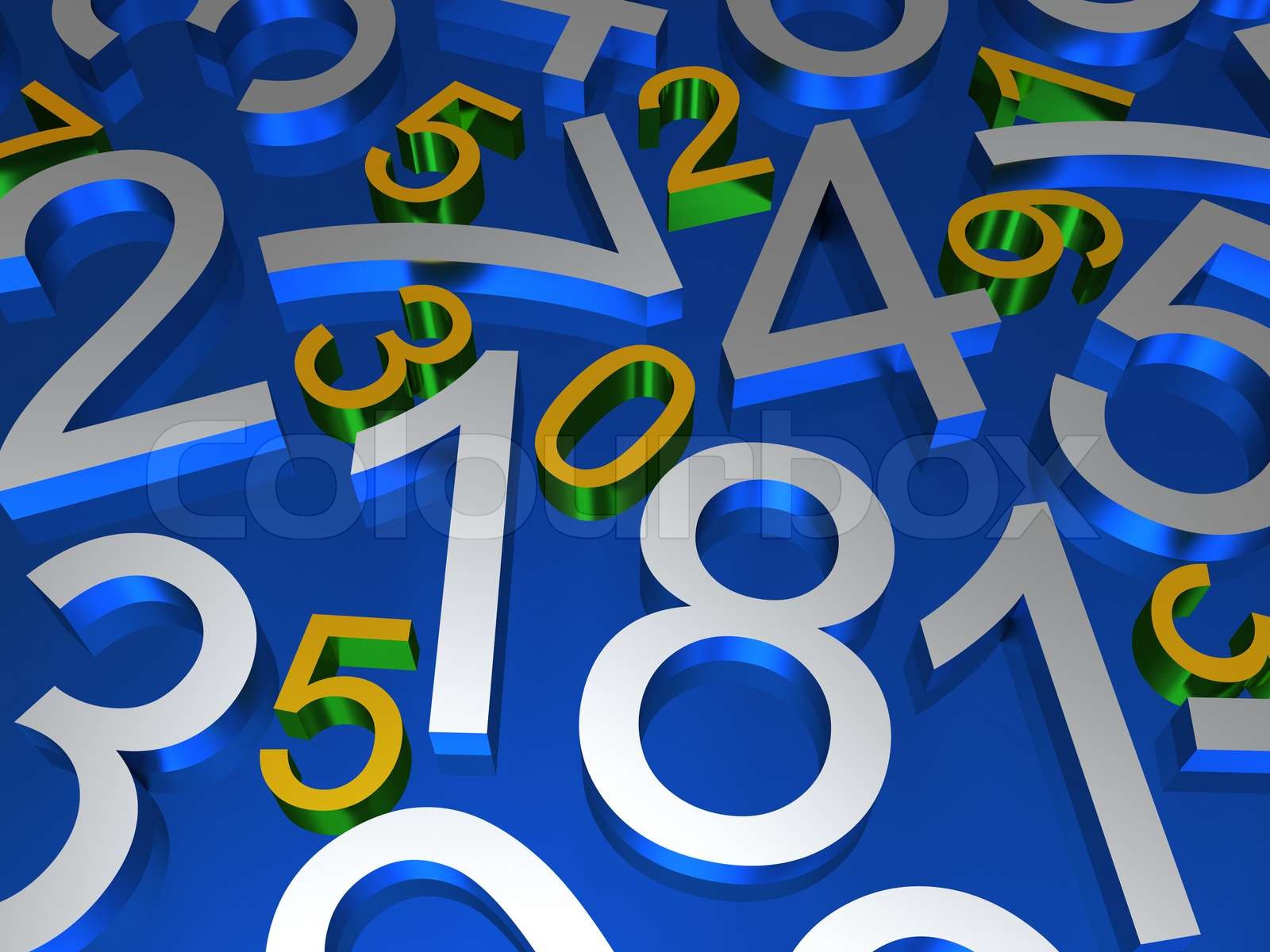 Background of numbers | Stock image | Colourbox