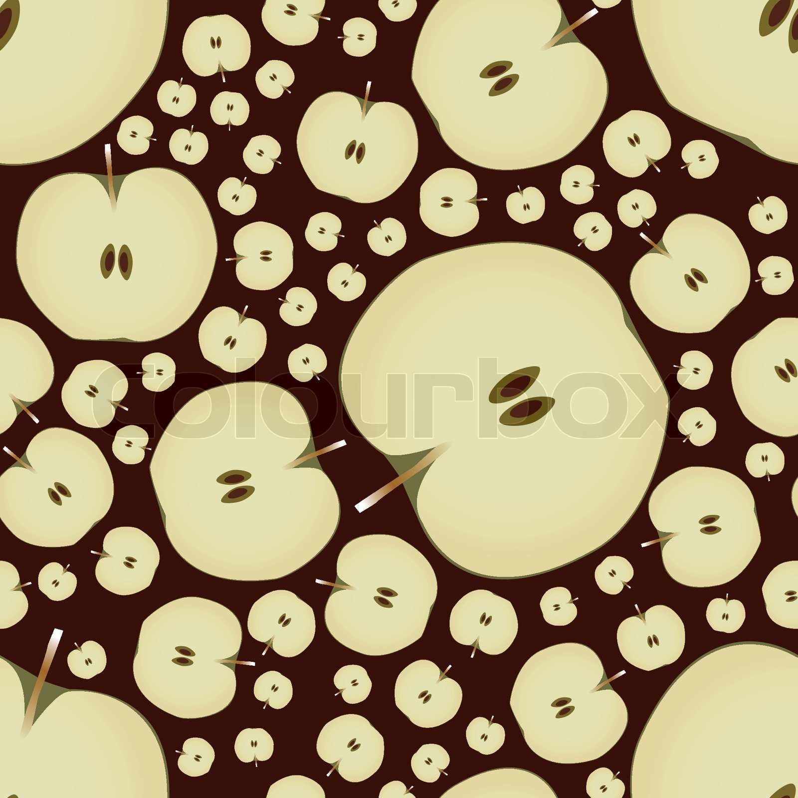 seamless apple pattern | Stock vector | Colourbox