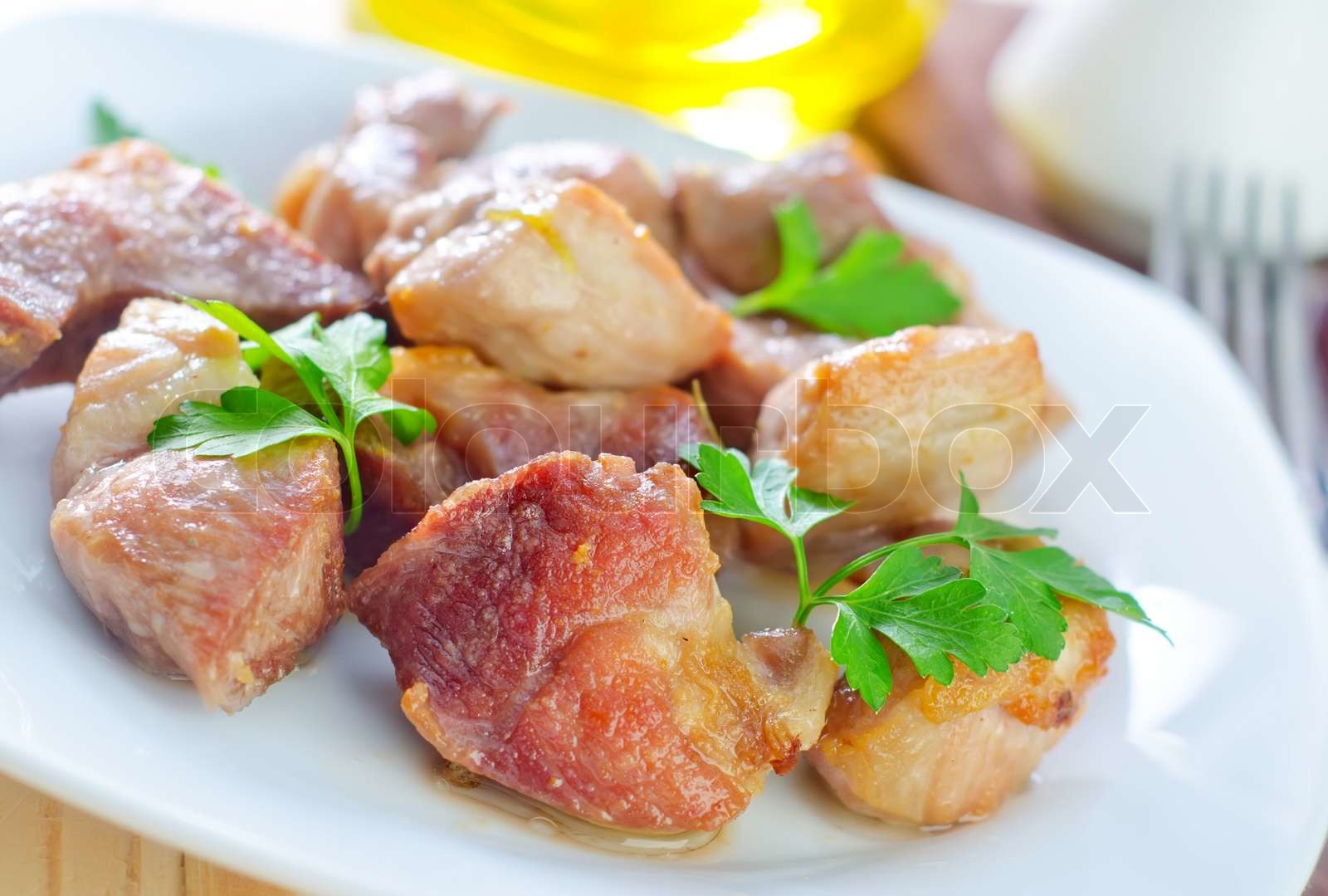 fried meat | Stock image | Colourbox