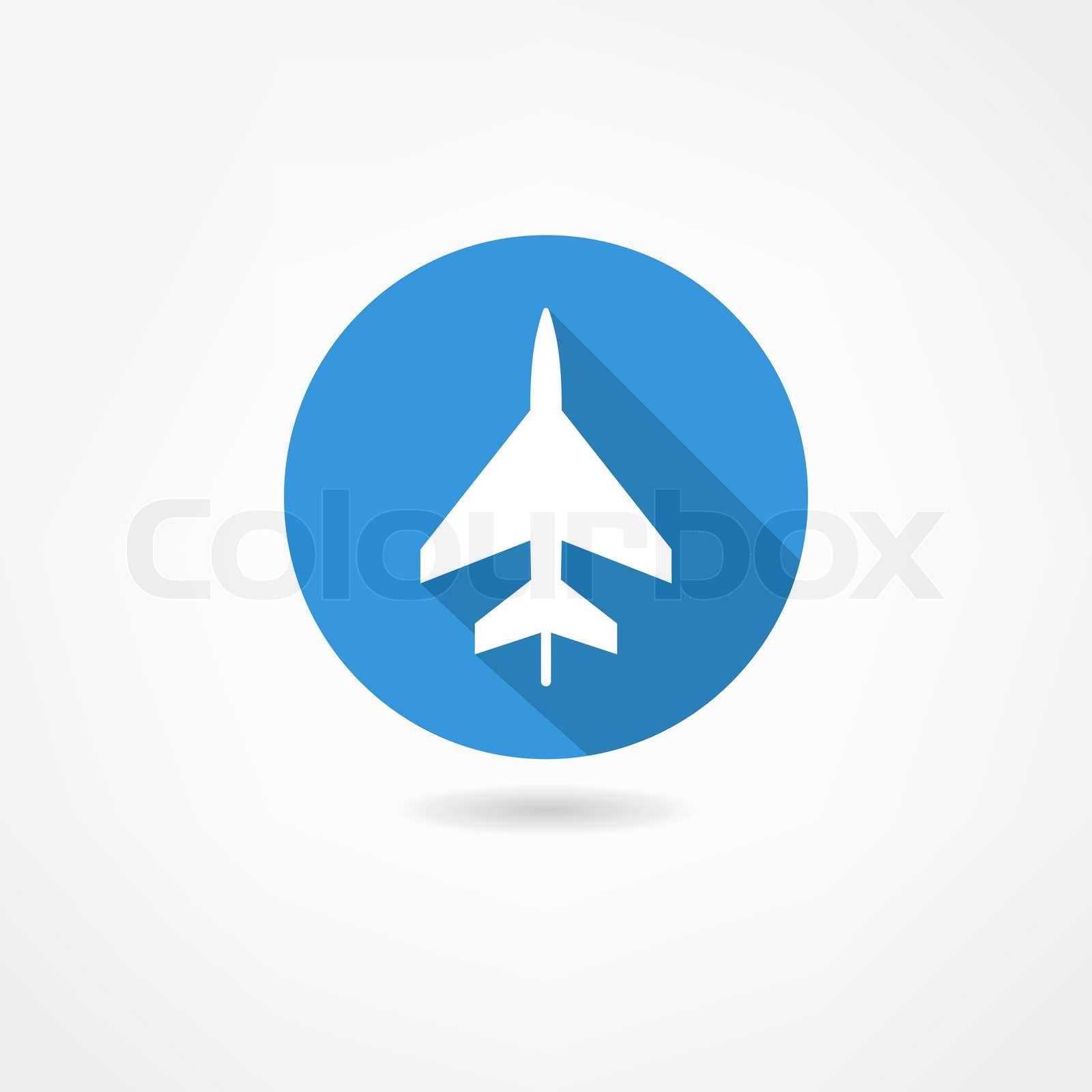 Flugzeug-Symbol | Stock-Vektor | Colourbox