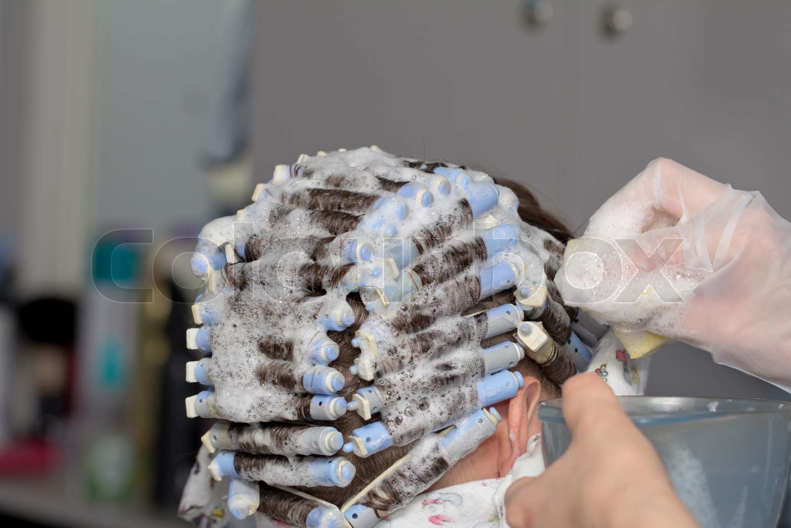 perm at the beauty salon | Stock image | Colourbox