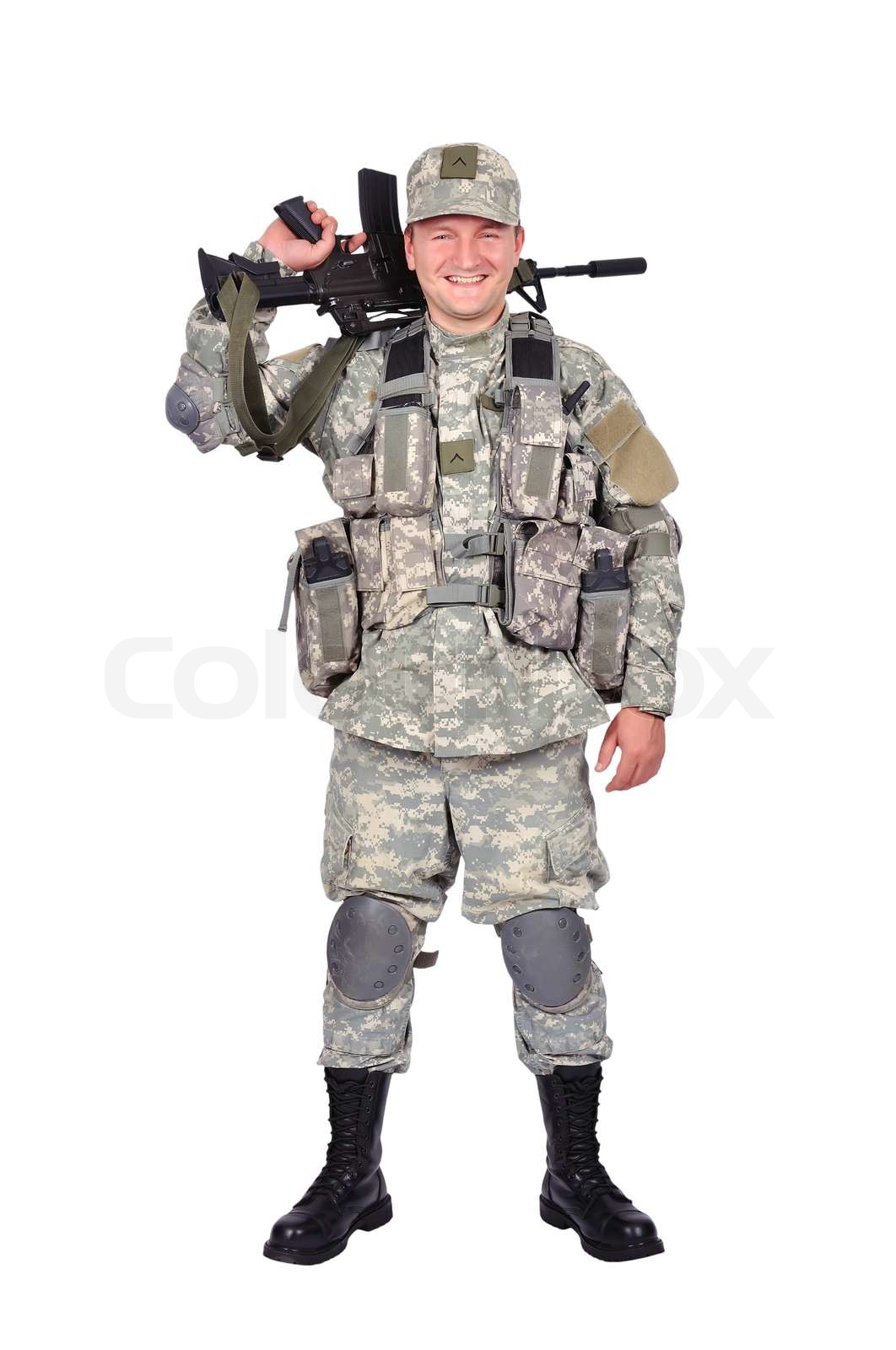 happy soldier | Stock image | Colourbox