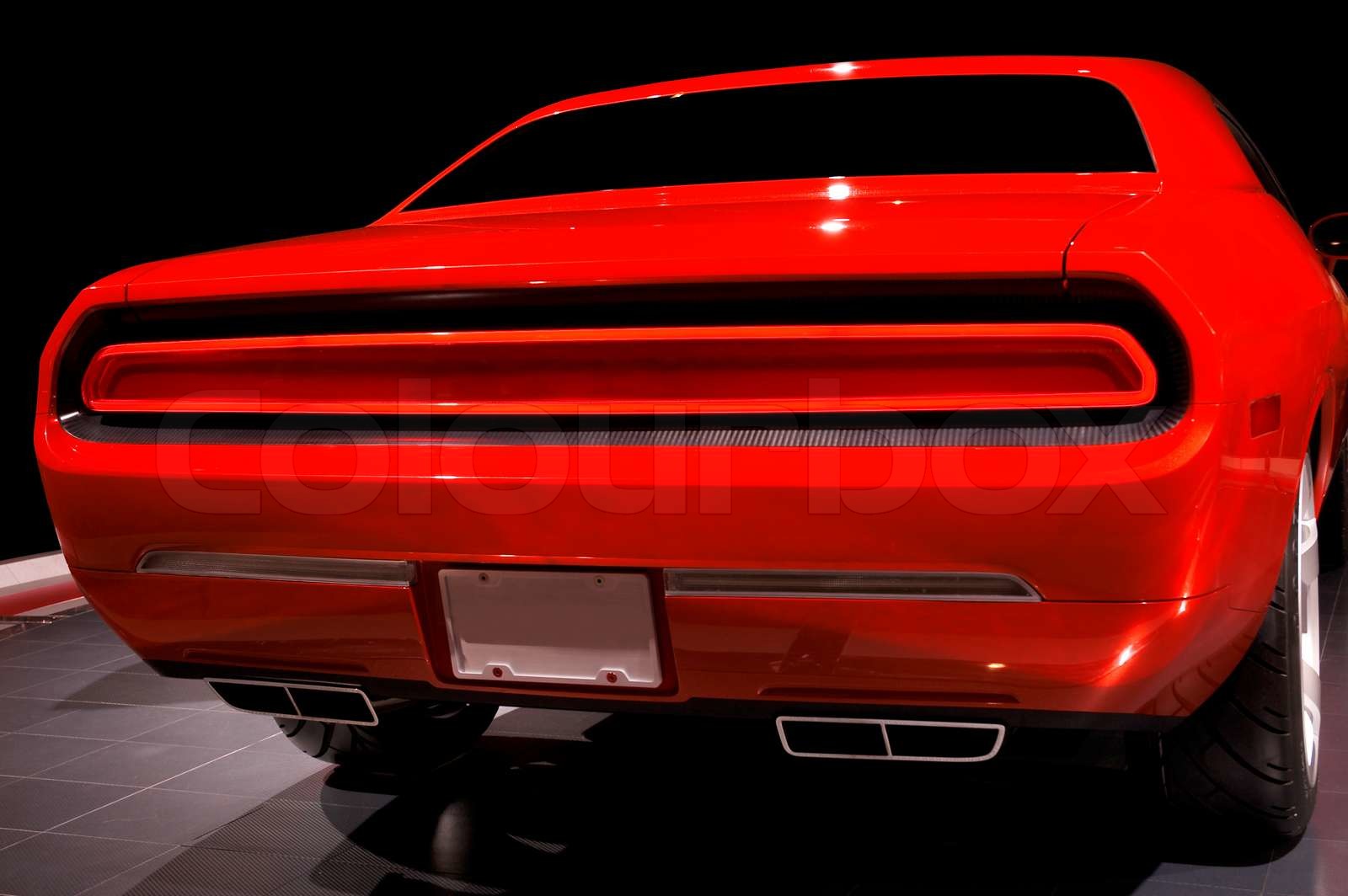 Orange Muscle Car | Stock image | Colourbox