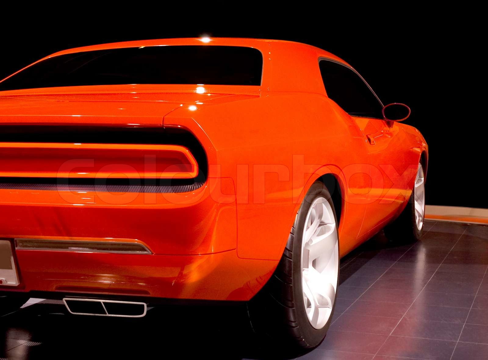 Orange Muscle Car | Stock Bild | Colourbox